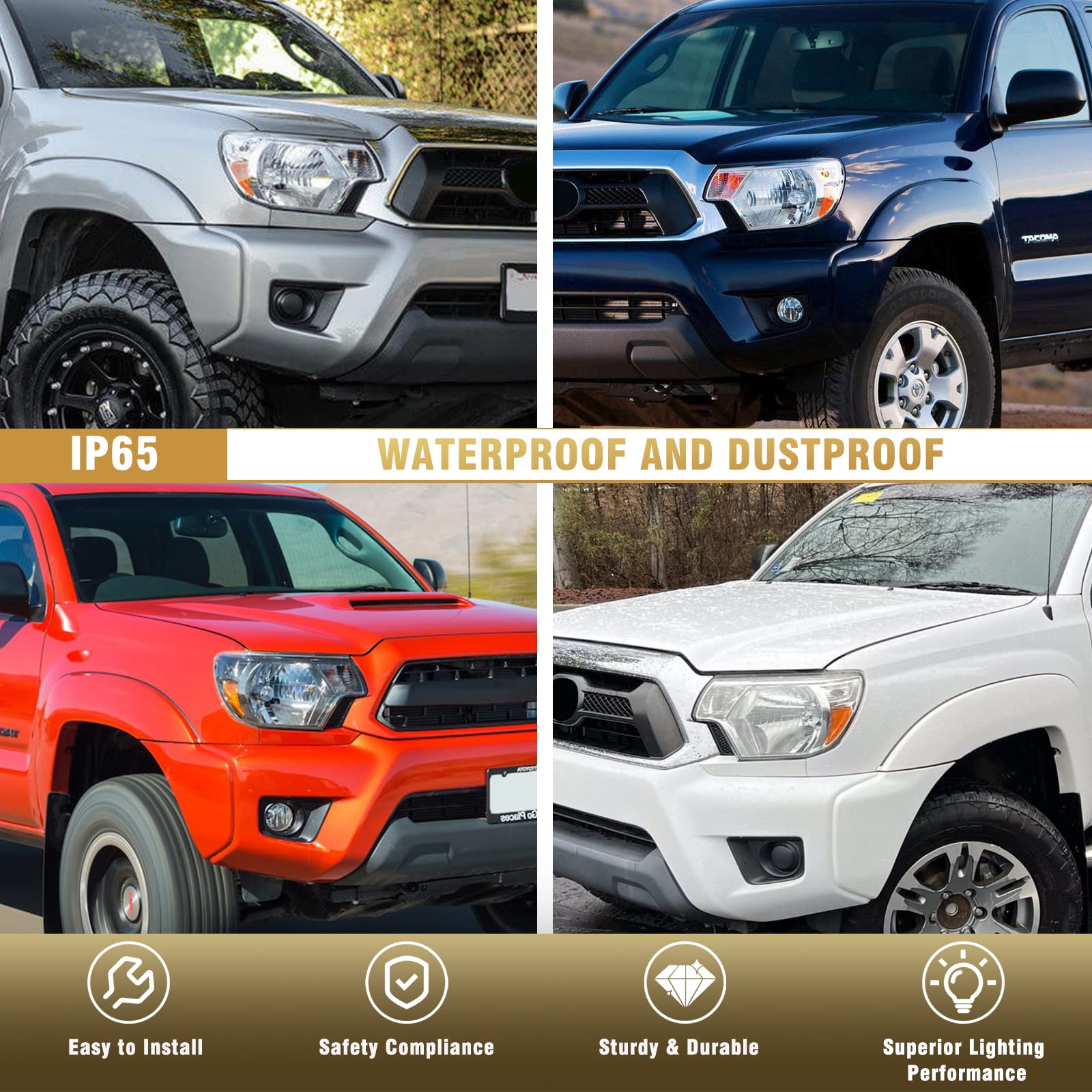 Snapklik.com : Headlight Assembly For 2012 2013 2014 2015 Toyota Tacoma ...