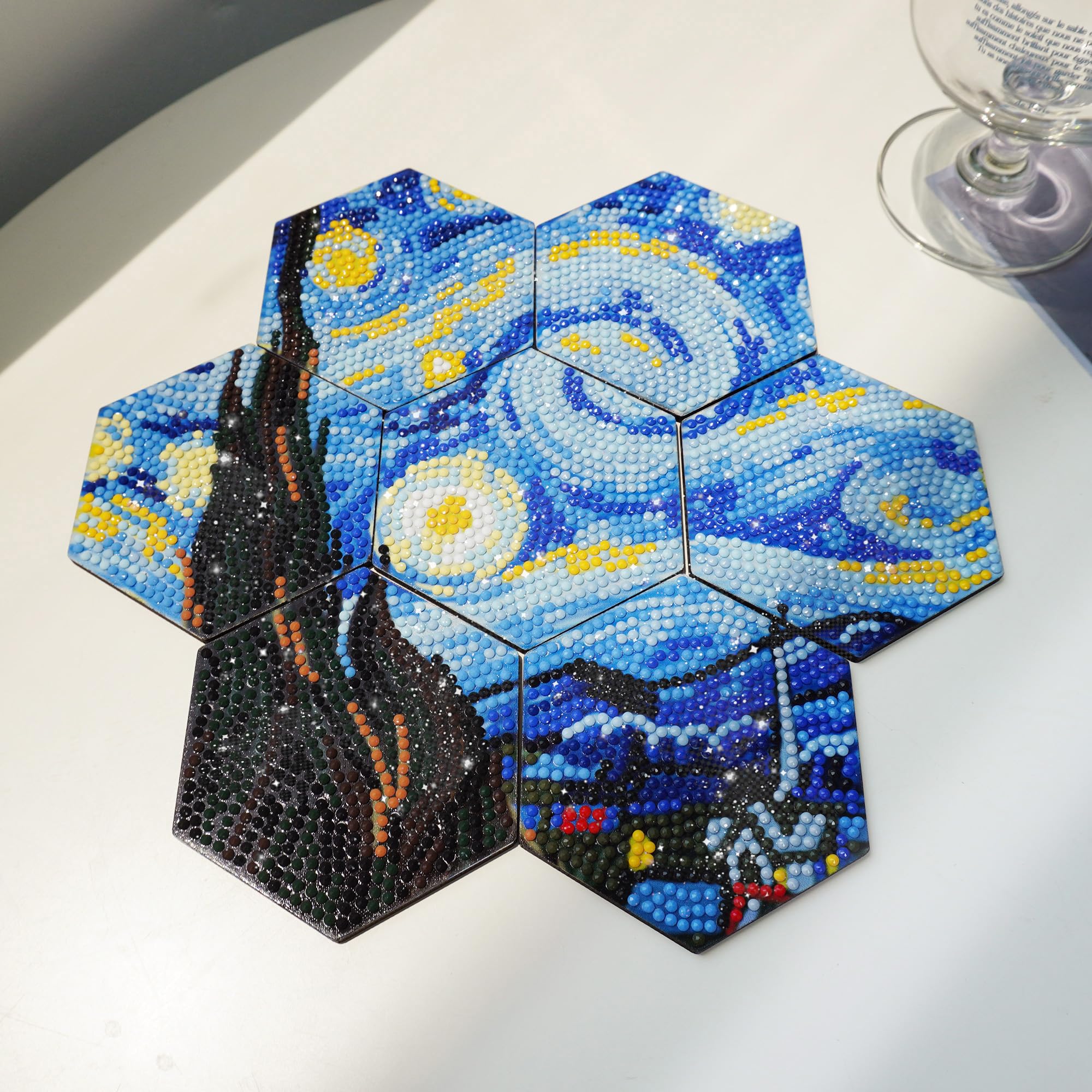 Snapklik.com : GATOKIT Diamond Painting Coasters Kit, DIY Diamond Dots ...