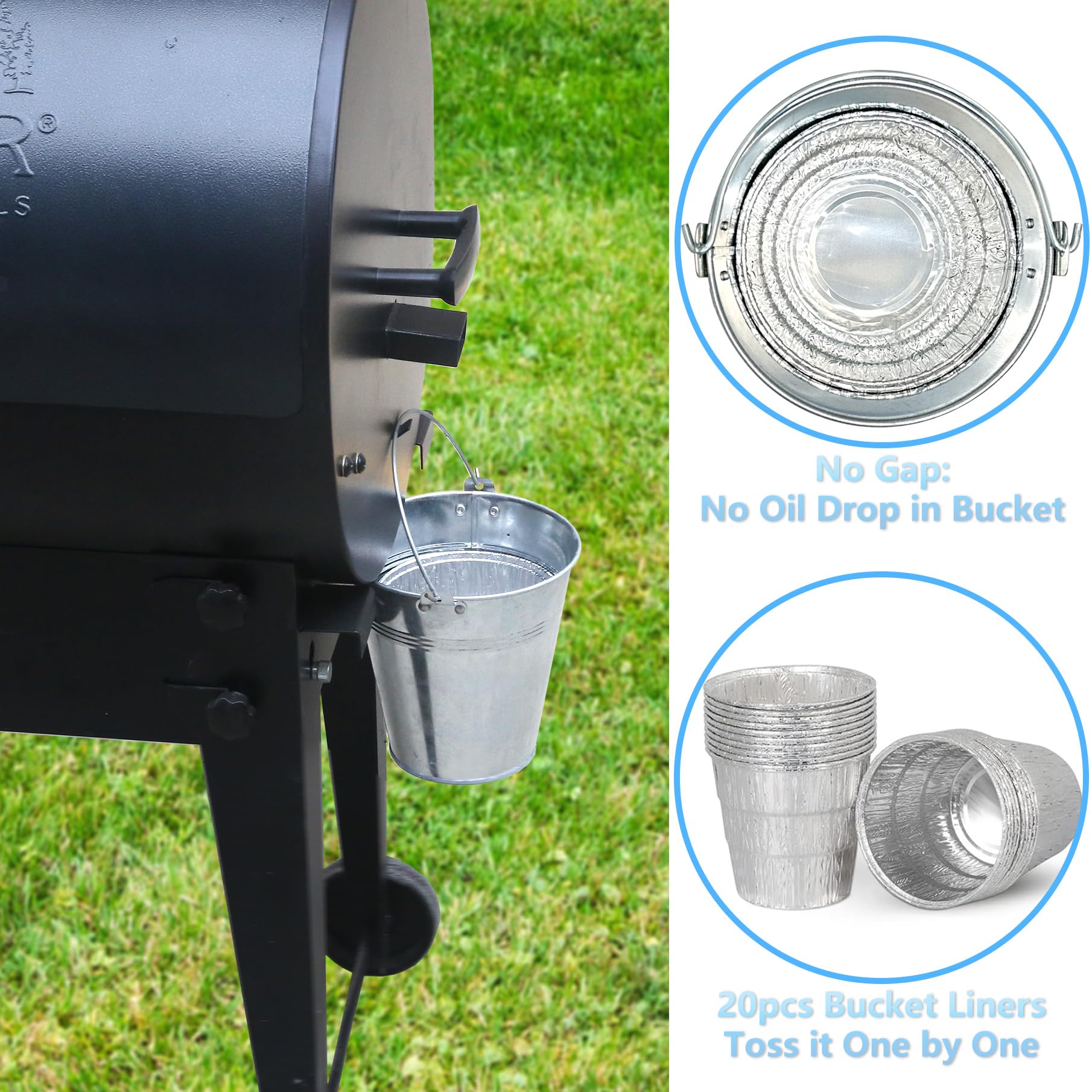 Snapklik.com : Drip Grease Bucket 10-Pack Aluminum Foil Disposable ...