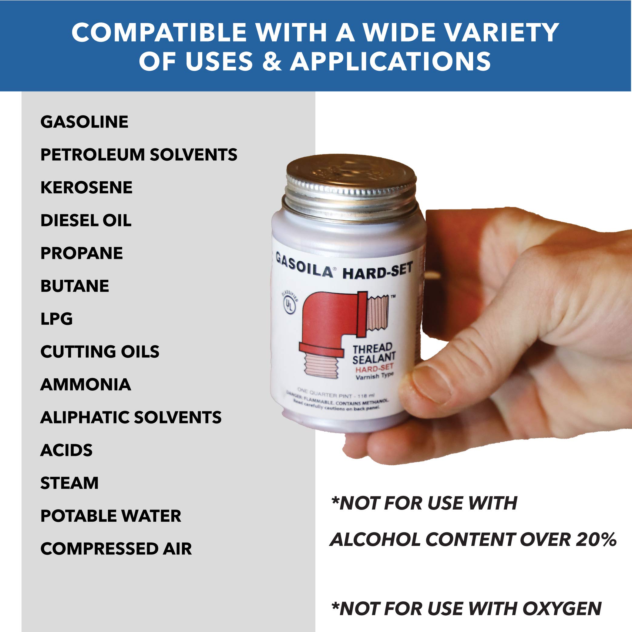 Snapklik.com : Hard-Setting Permanent Thread Sealant, Fast-Drying Red ...