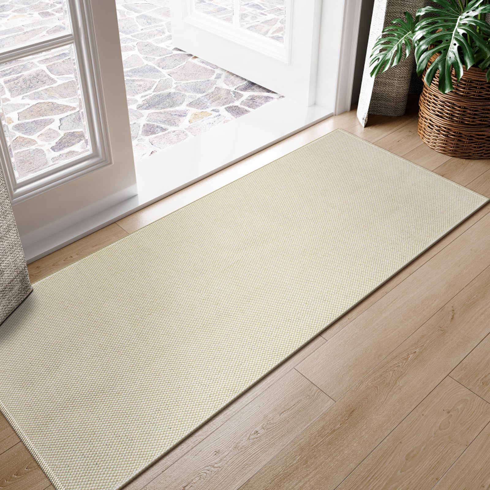 Amazon.com: LIVEBOX Soft Hallway Runner Rug 2x5 Kitchen Rug Jute Cotton ...