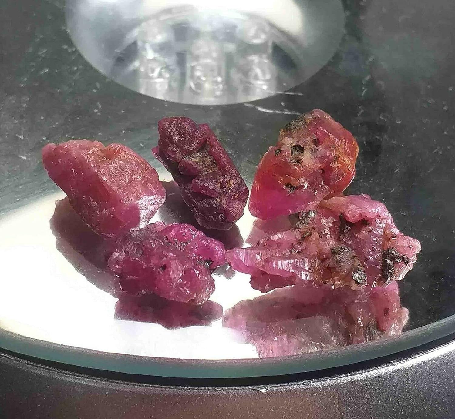 Amazon.com: Lot of 5 All Natural Semi-Translucent Etched Ruby VAR ...