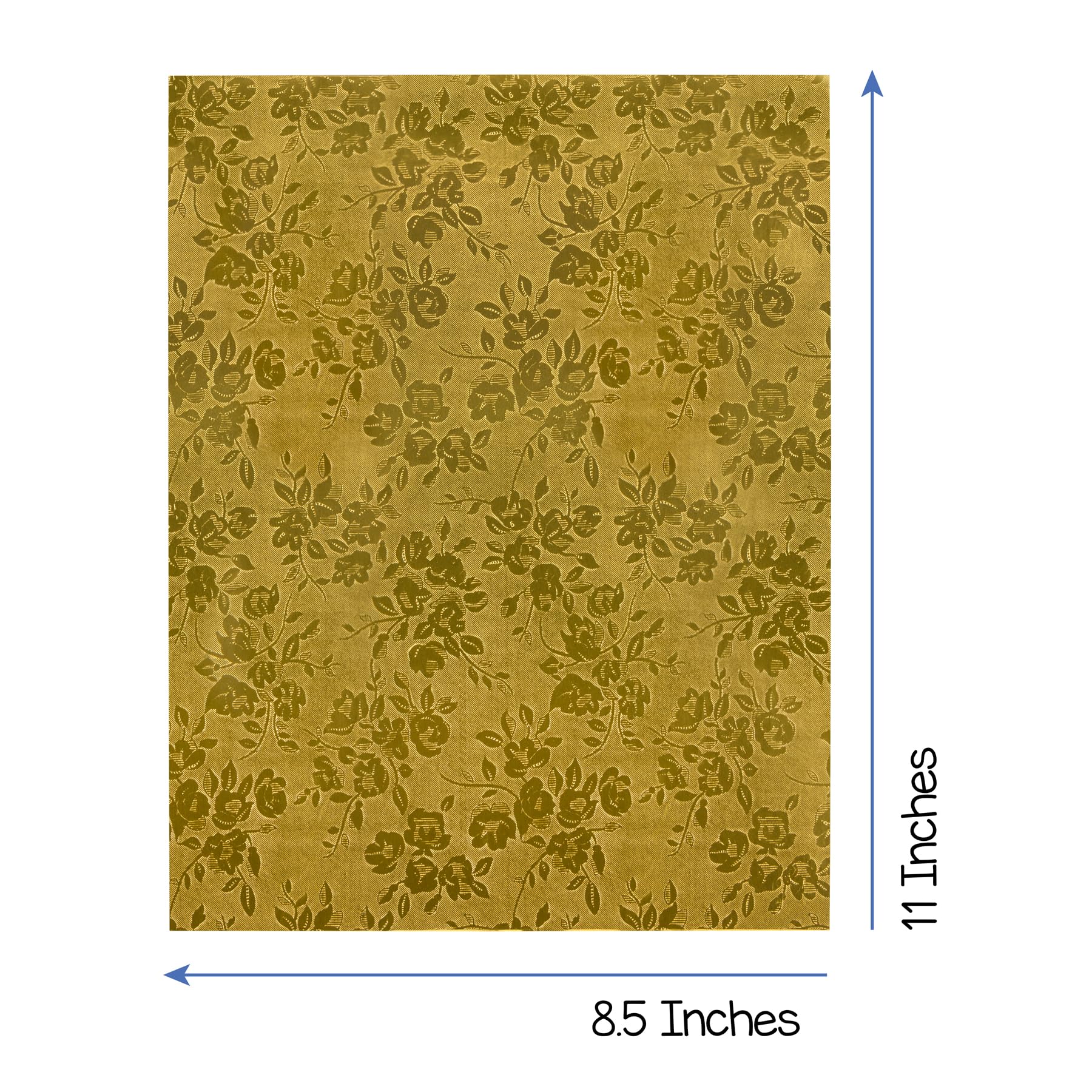 Snapklik.com : Embossed Metallic Foil Paper - 12 Sheets Assorted Colors ...