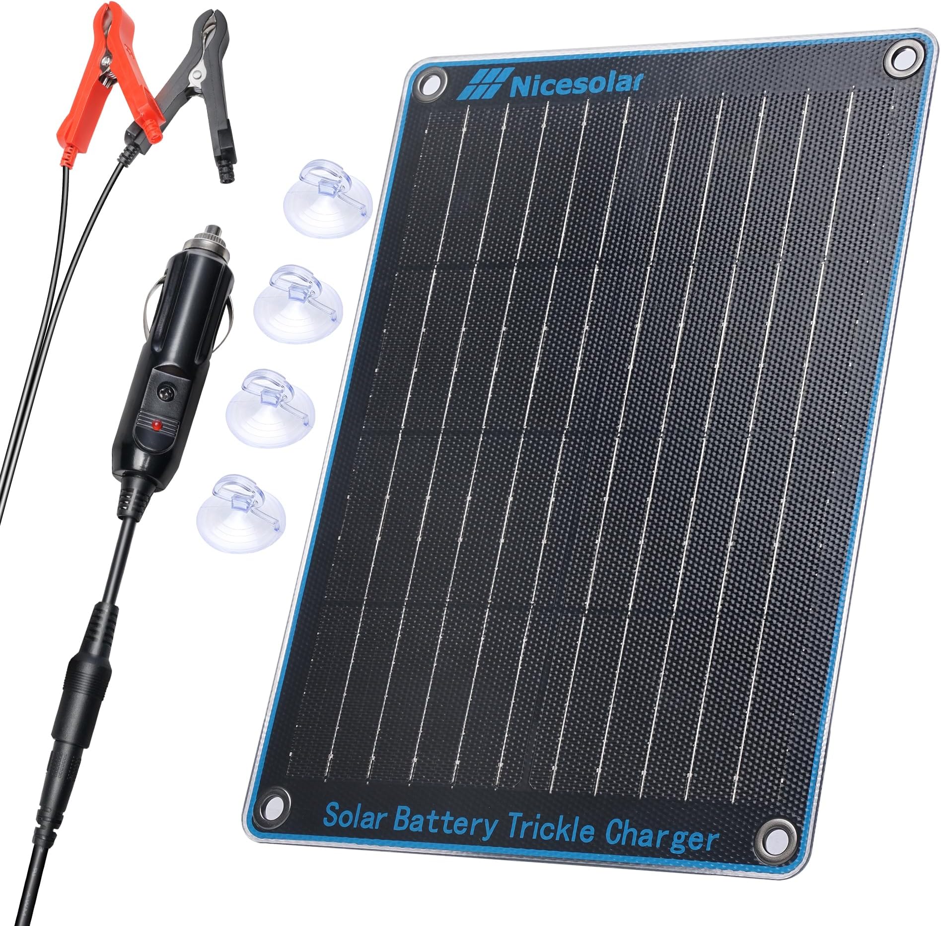 Amazon.com: Sunway Solar Car Battery Trickle Charger & Maintainer 12V ...