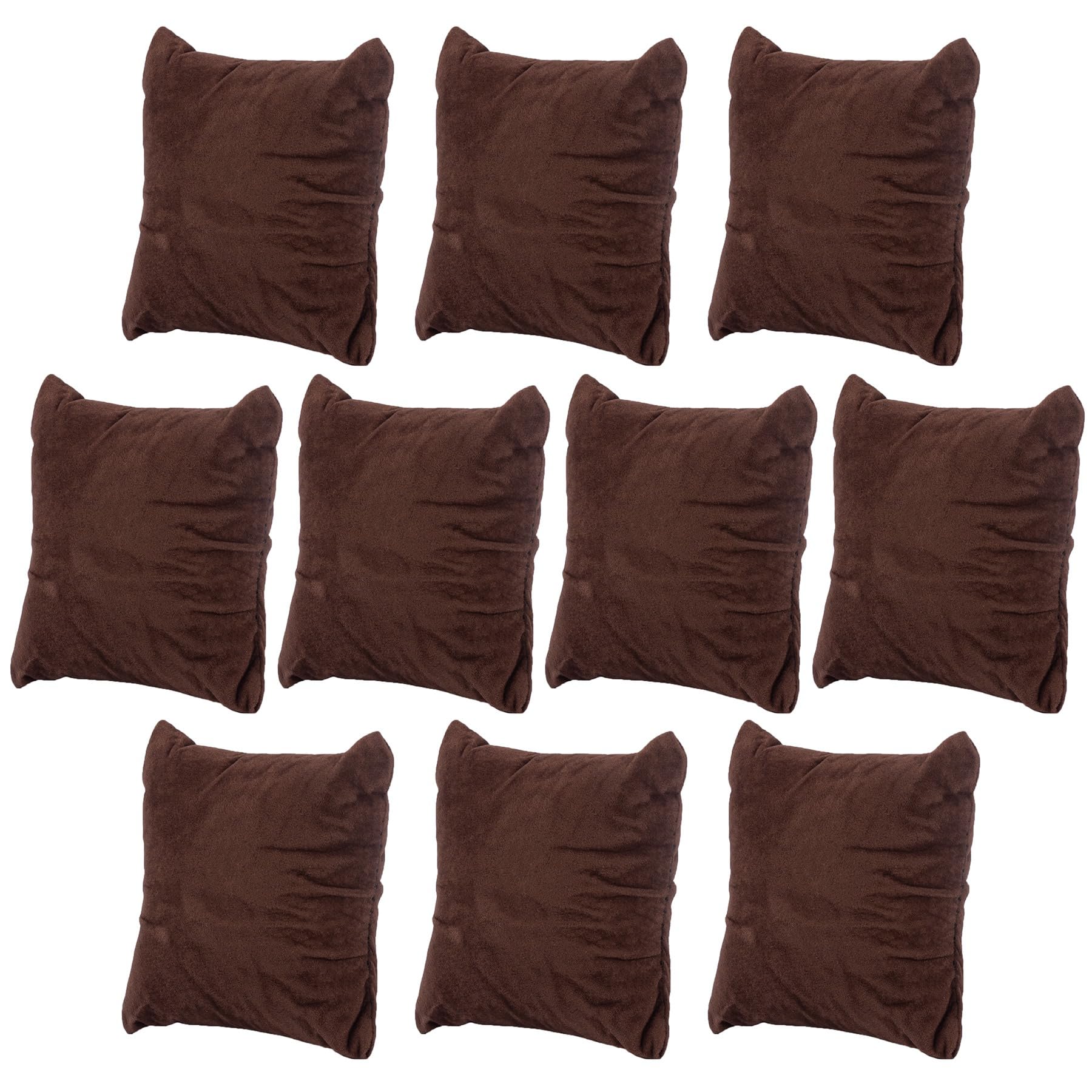 Amazon.com: AUEAR, 10 Pack Brown Velvet Watch Pillows Small Jewelry ...