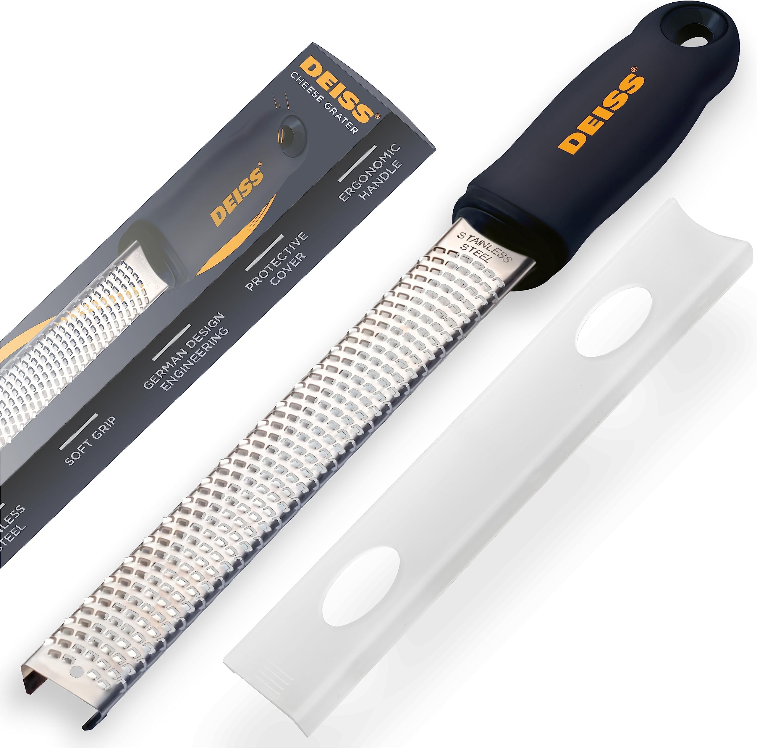 LEMCASE Lemon Zester and Cheese Grater - Citrus, Parmesan, Chocolate ...