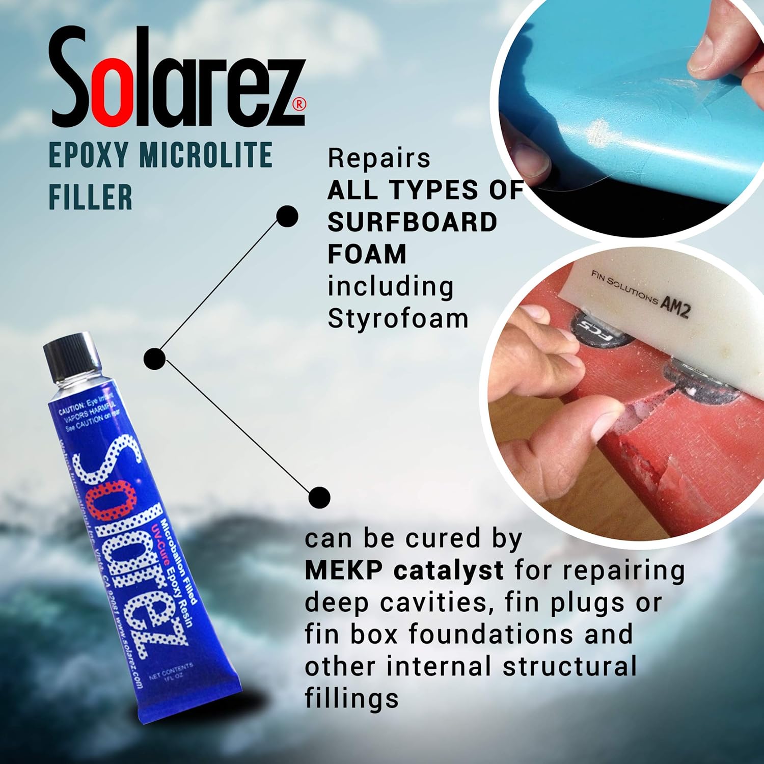 Buy SOLAREZ Epoxy Microlite SUP Paddle-board & Surfboard Kit (1oz ...
