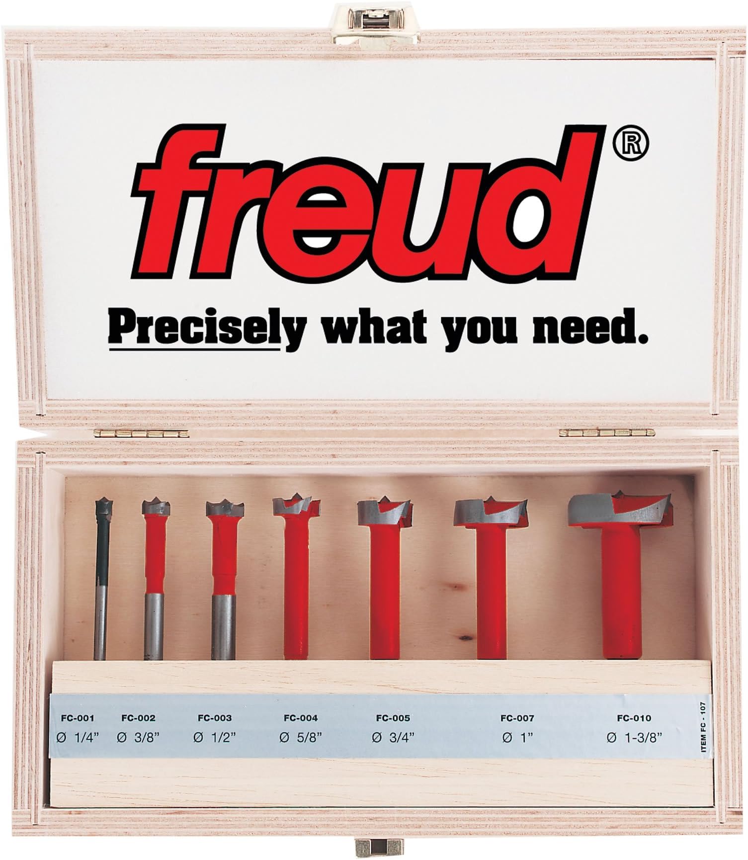 Freud FC-107: Seven Piece Carbide Forstner Drill Bit Set (1/4" to 1-3/8 ...