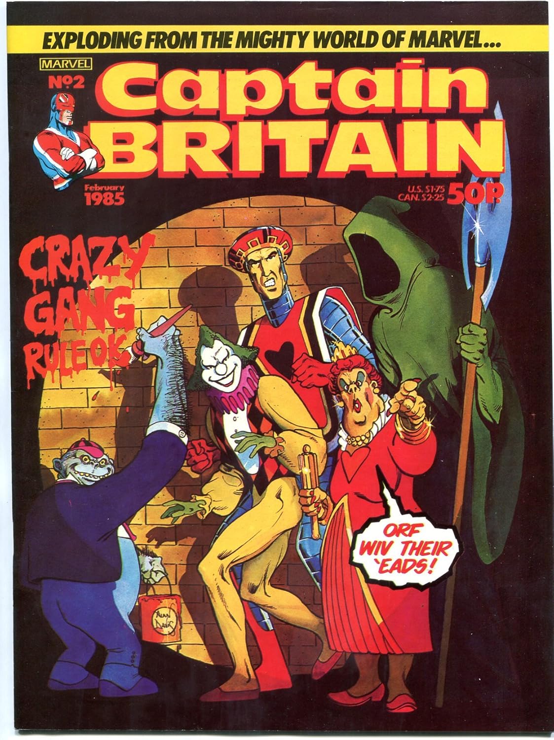 Amazon.com: Captain Britain #2 1985- British Comic- Abslom Daak Dalek ...