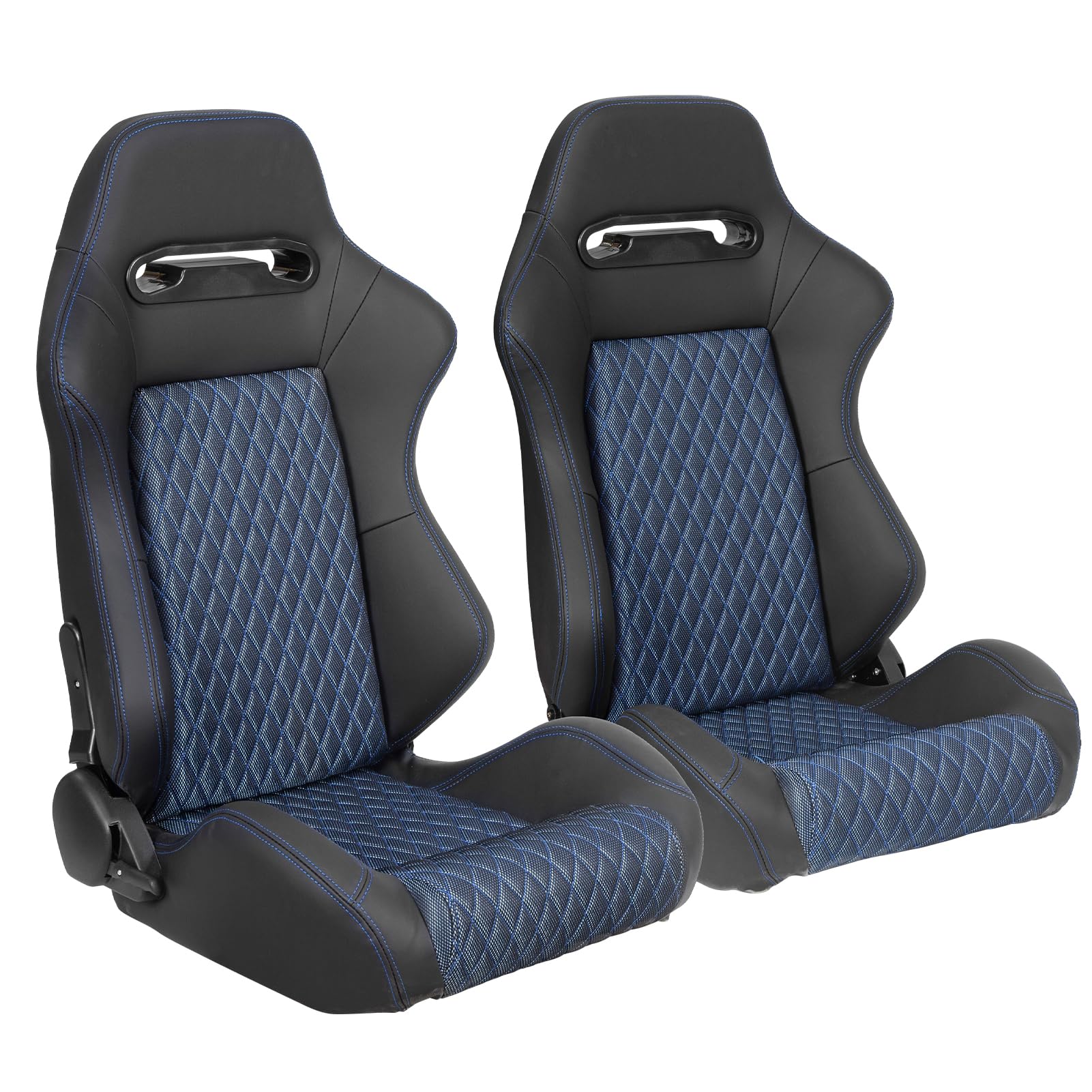Amazon.com: WIILAYOK 2 Pack Racing Seats, Universal PVC Leather Bucket ...
