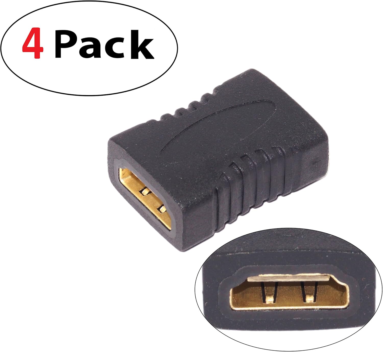 Amazon.com: (4 Pack) Hdmi Extender Female to Female Coupler Adapter ...