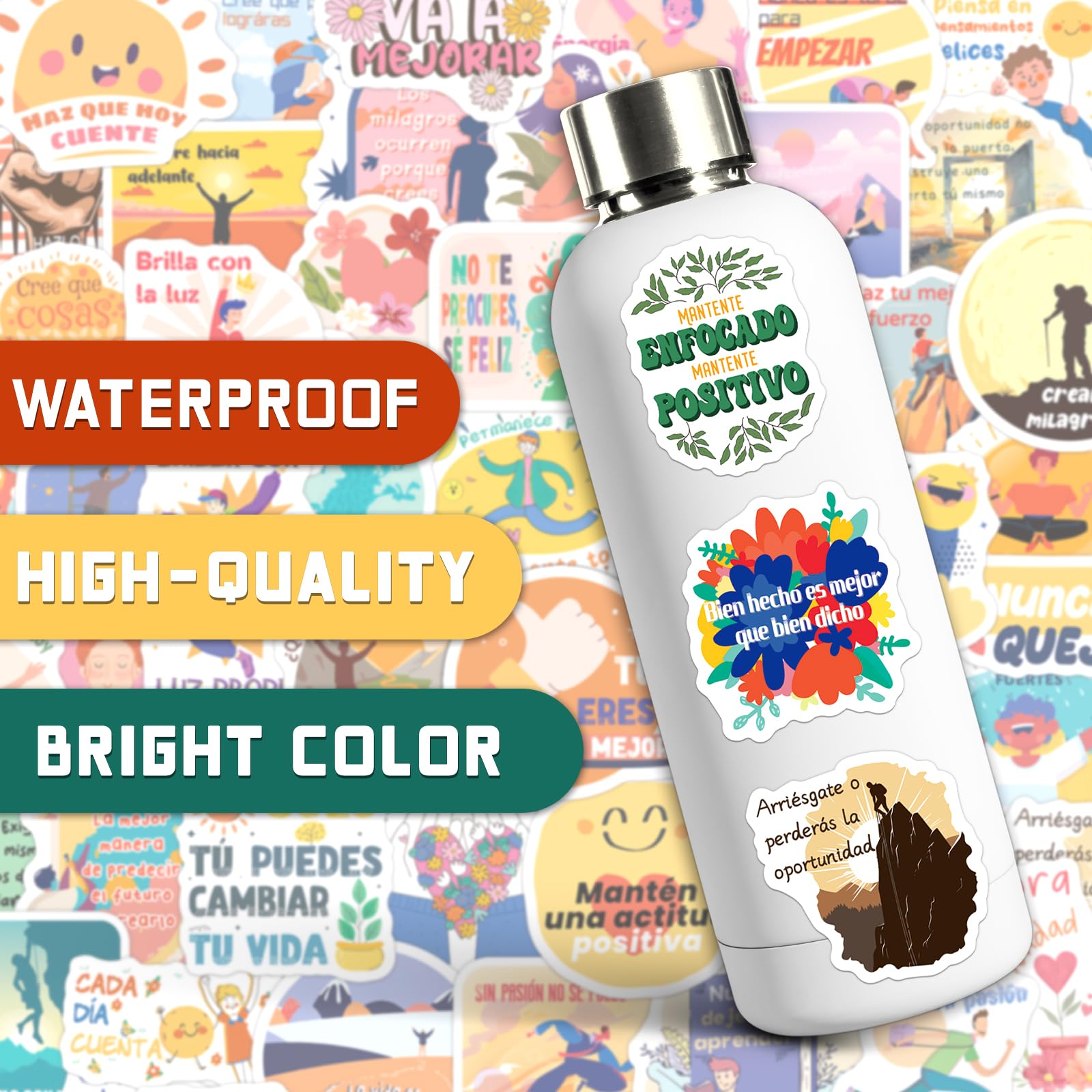 Snapklik.com : 200pcs Spanish Motivational Stickers For Adults Students ...