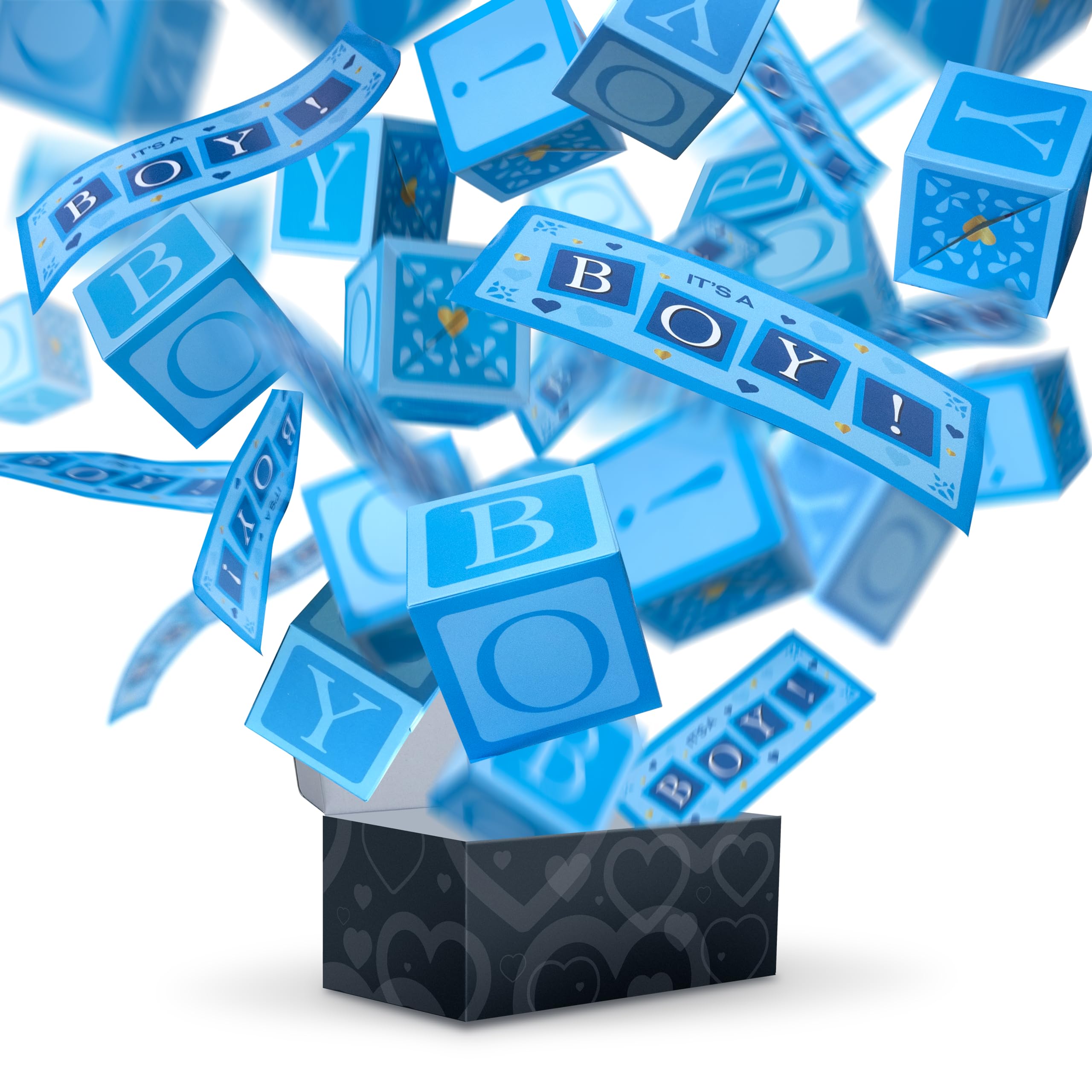 Amazon.com: Sweet Baby Co. Gender Reveal Surprise Box for Boy ...