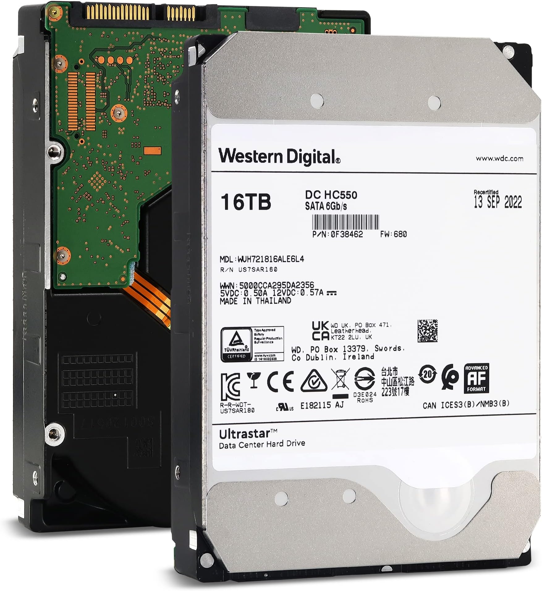 Amazon.com: Western Digital Ultrastar DC HC550 WUH721816ALE6L4 0F38462 ...