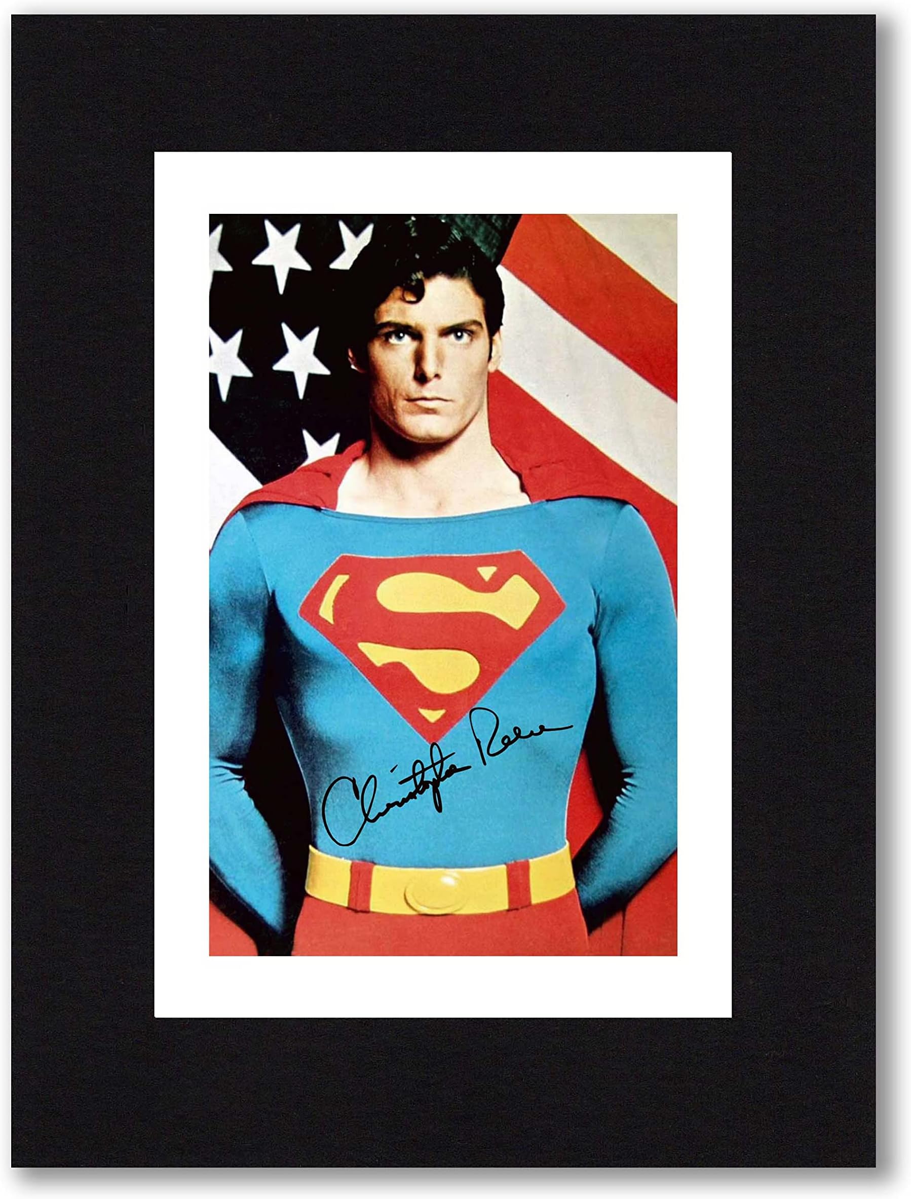Amazon.com: Christopher Reeve sitting in Superman Costume Photo Print ...