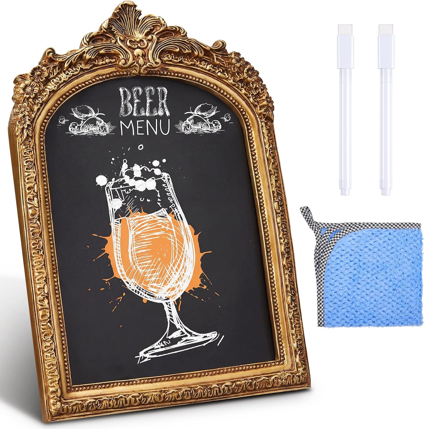 Amazon.com: Jaloro 1 Pack Framed Tabletop Chalkboard Sign, Rustic Frame ...
