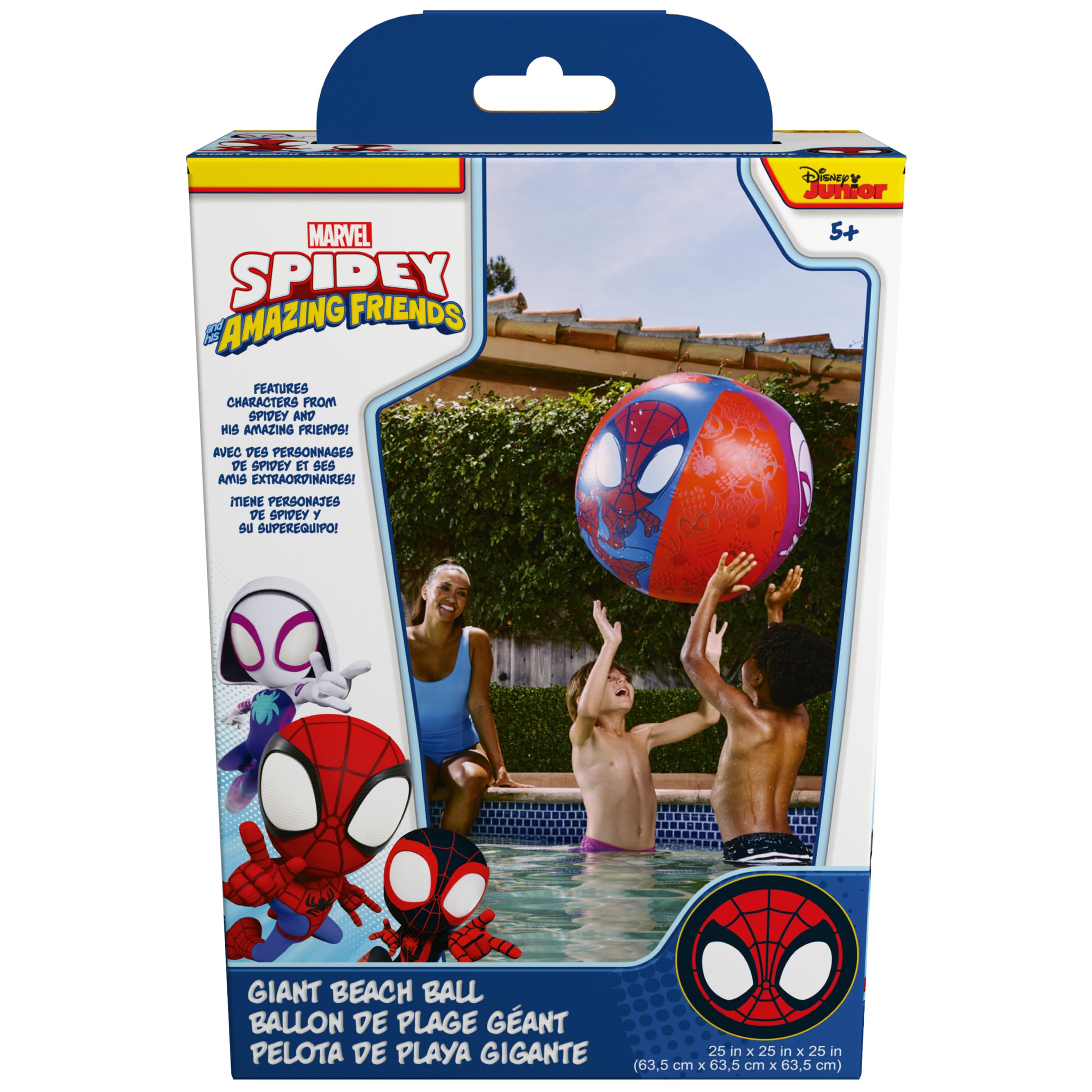 Snapklik.com : Swimways Marvel Spidey Giant Beach Ball - Kids Pool Toys