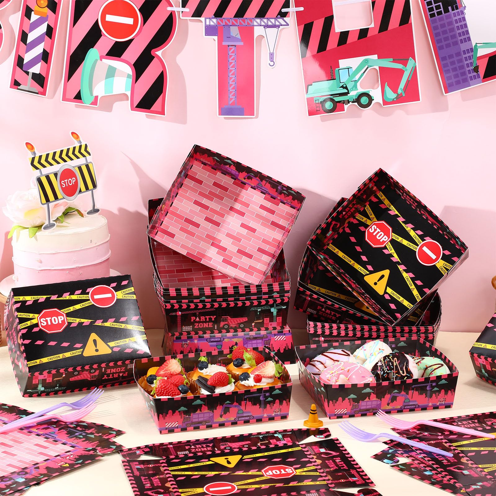 Snapklik.com : Mifoci 48 Pcs Construction Birthday Party Supplies, 5 Lb ...