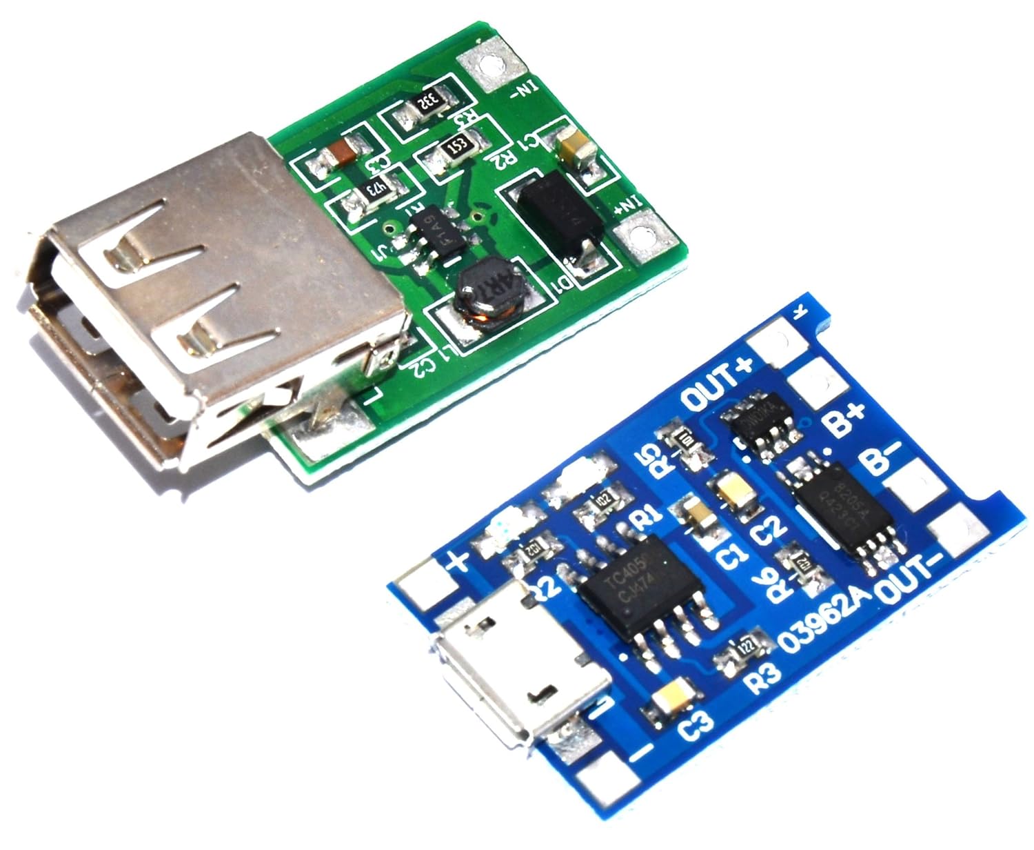 M. A. Enterprises TP 4056 Micro USB 5V 1A 18650 Lithium Battery PCB ...