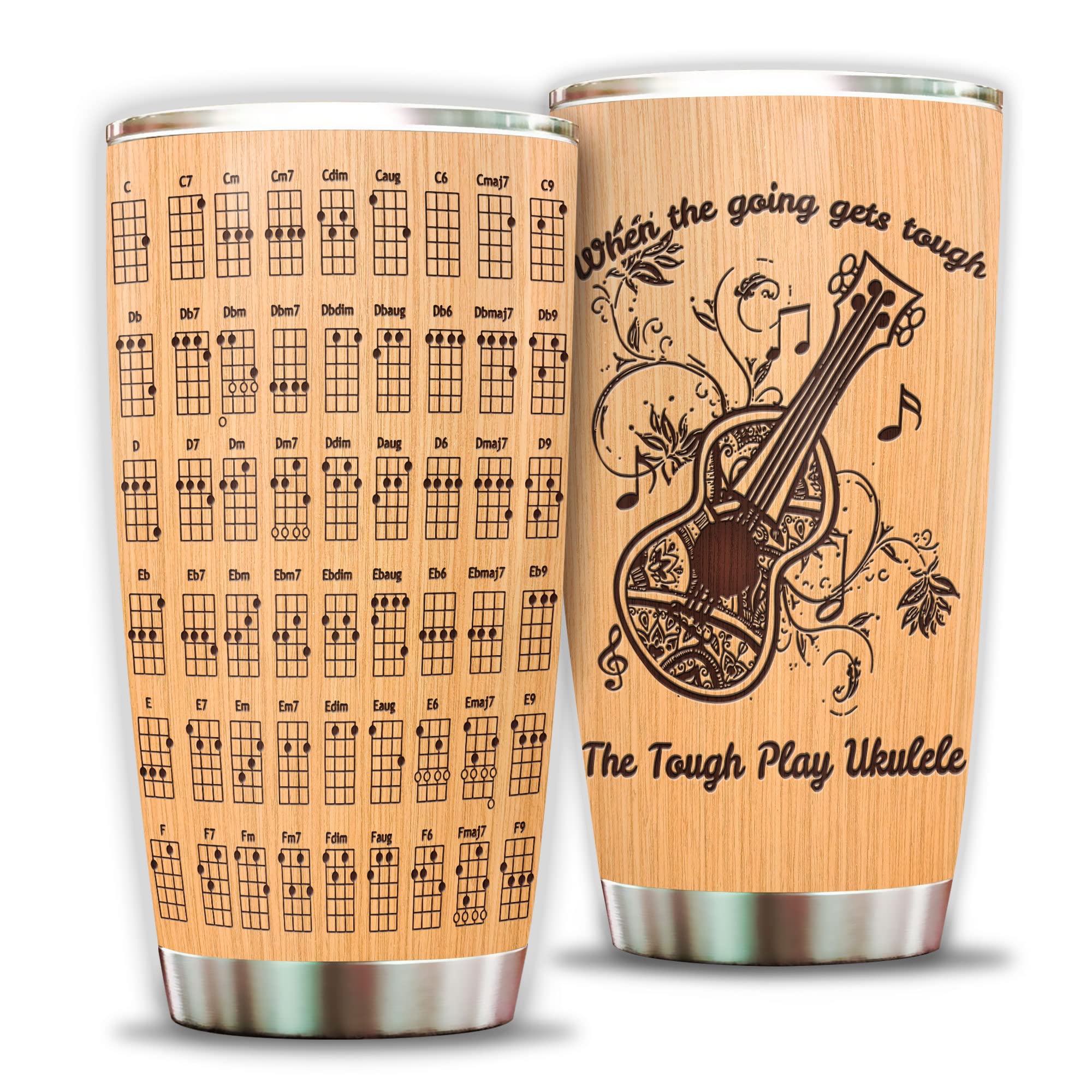 Amazon.com | 4LIEUBASMI Ukulele Travel Mug Tumbler 20 Oz Gift For Girls ...