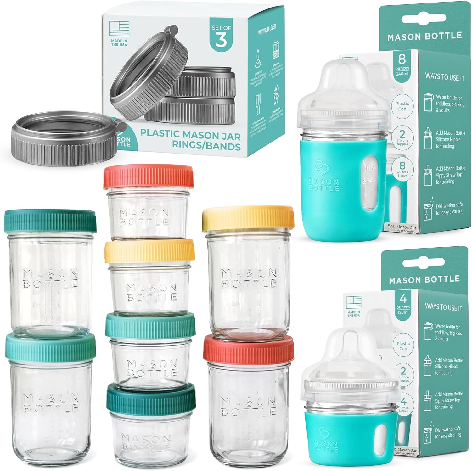Amazon.com: Newborn Essentials Bundle | Complete Baby Glass Bottle ...