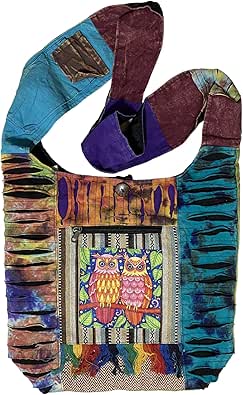 Amazon.com: Rising International Owl Hobo Bag – Handcrafted Bohemian ...