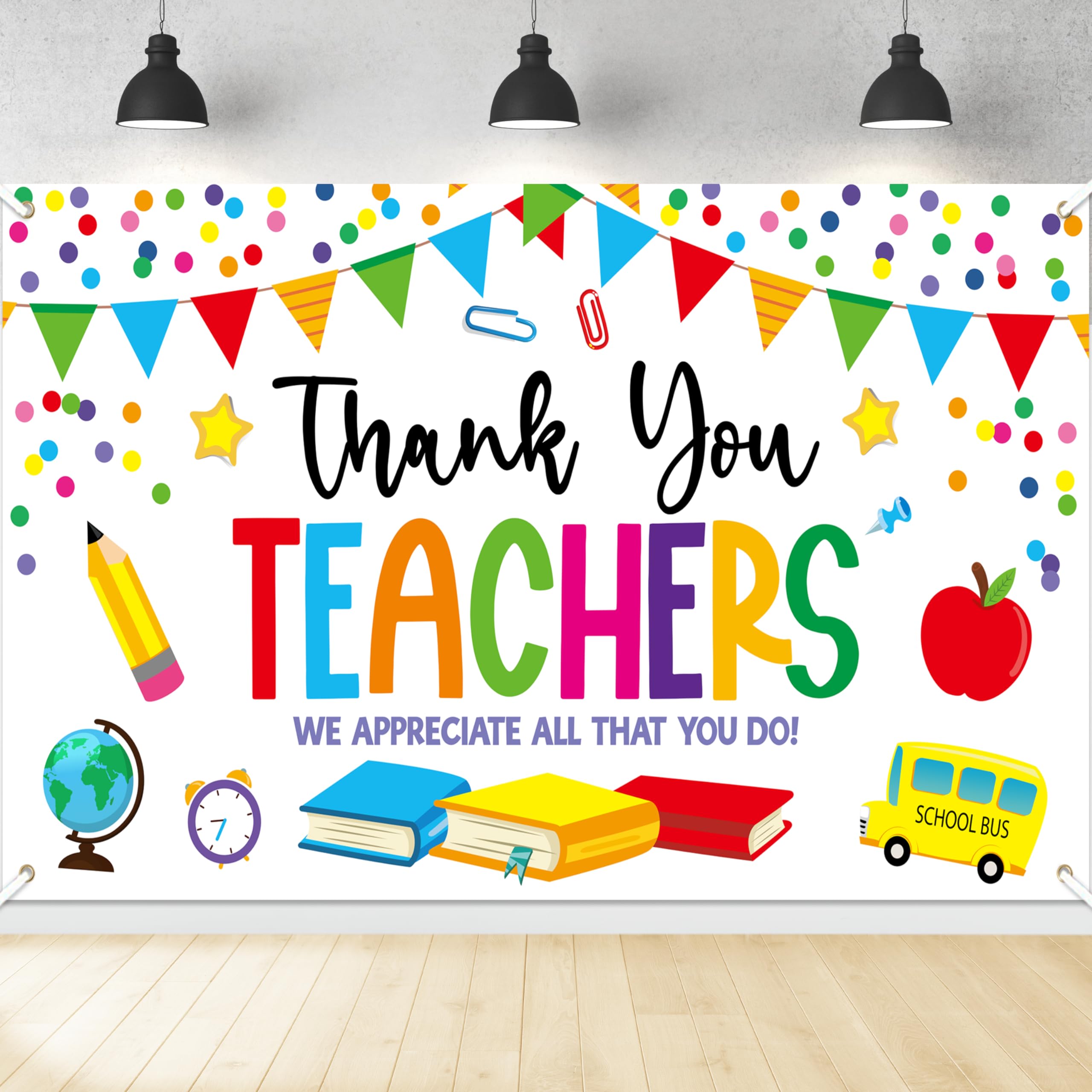 Snapklik.com : XtraLarge Thank You Teachers Backdrop Banner -Teachers ...