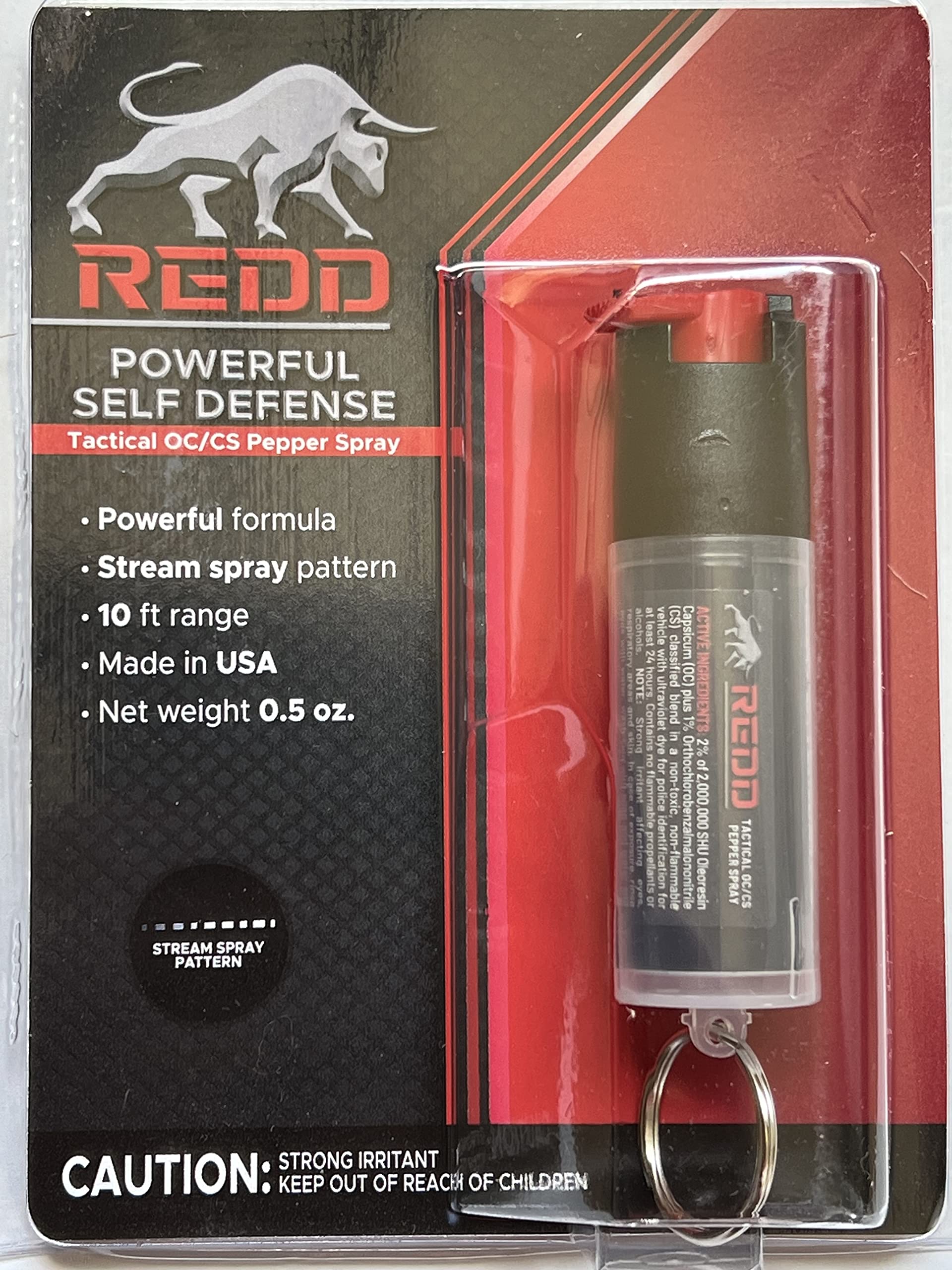 Amazon.com : (2 Pack) Redd, Tactical OC/CS Pepper Spray - Clear Sleeve ...