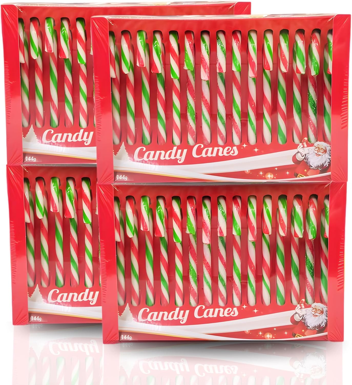 60 x Candy Canes – Festive Christmas Sweets for Treats, Gifts ...