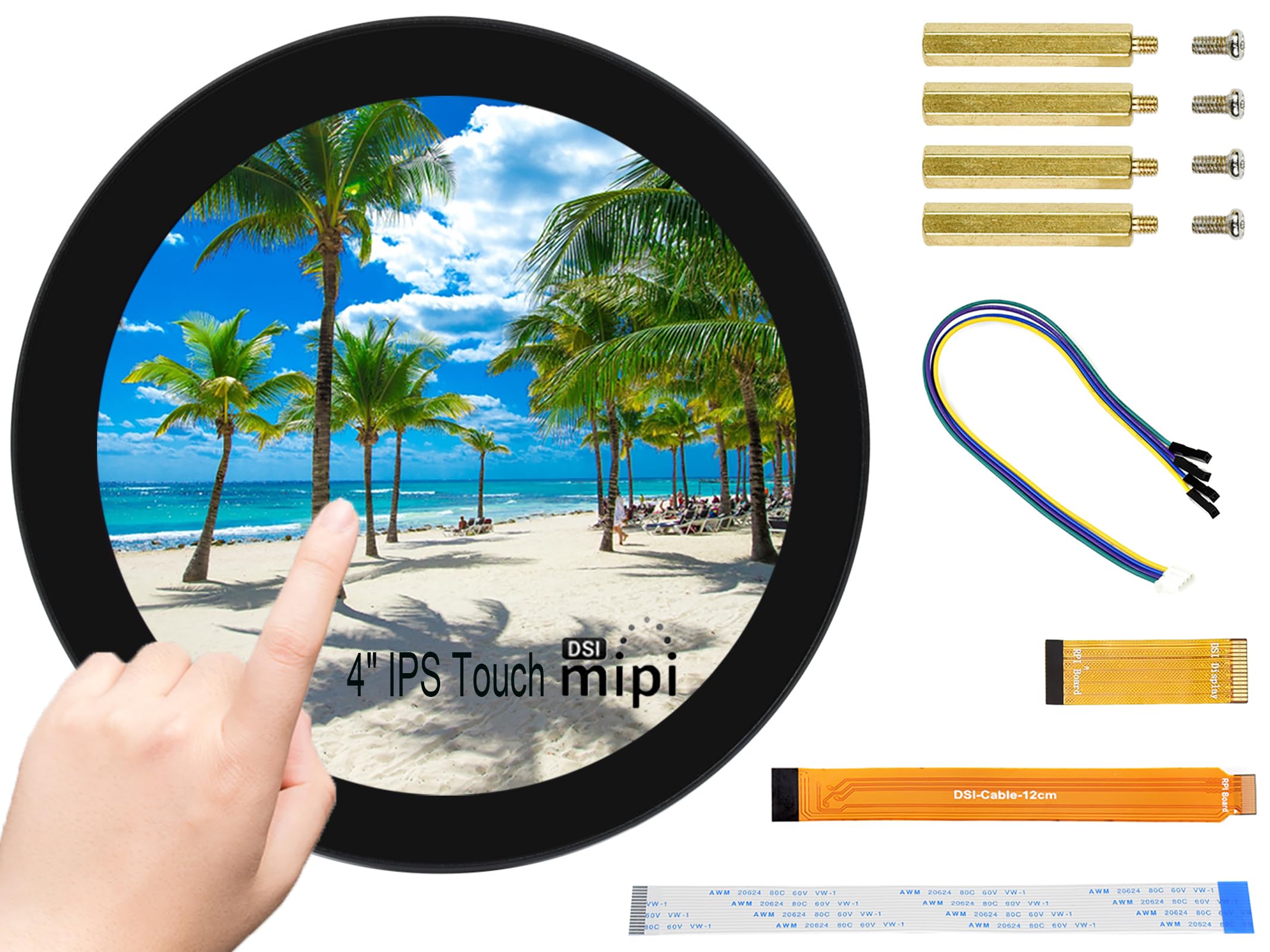 Snapklik.com : Waveshare 4inch DSI Round Touch Display 720 720 ...