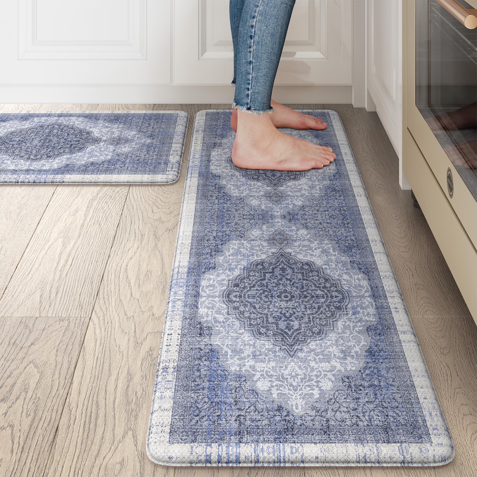 Amazon.com: Ailsan Kitchen Anti Fatigue Mat Set of 2, Waterproof ...