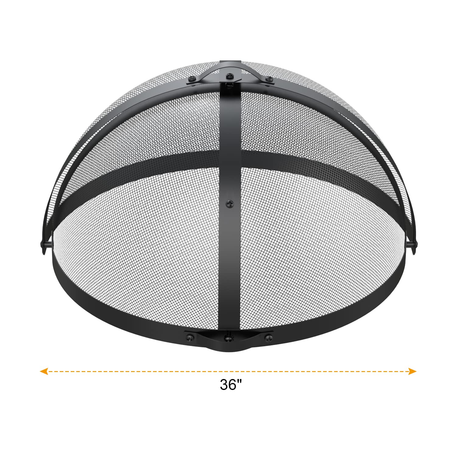 SafBbcue 36" Firepit Spark Screen Lid Outdoor Firepit Ring Cover Round ...