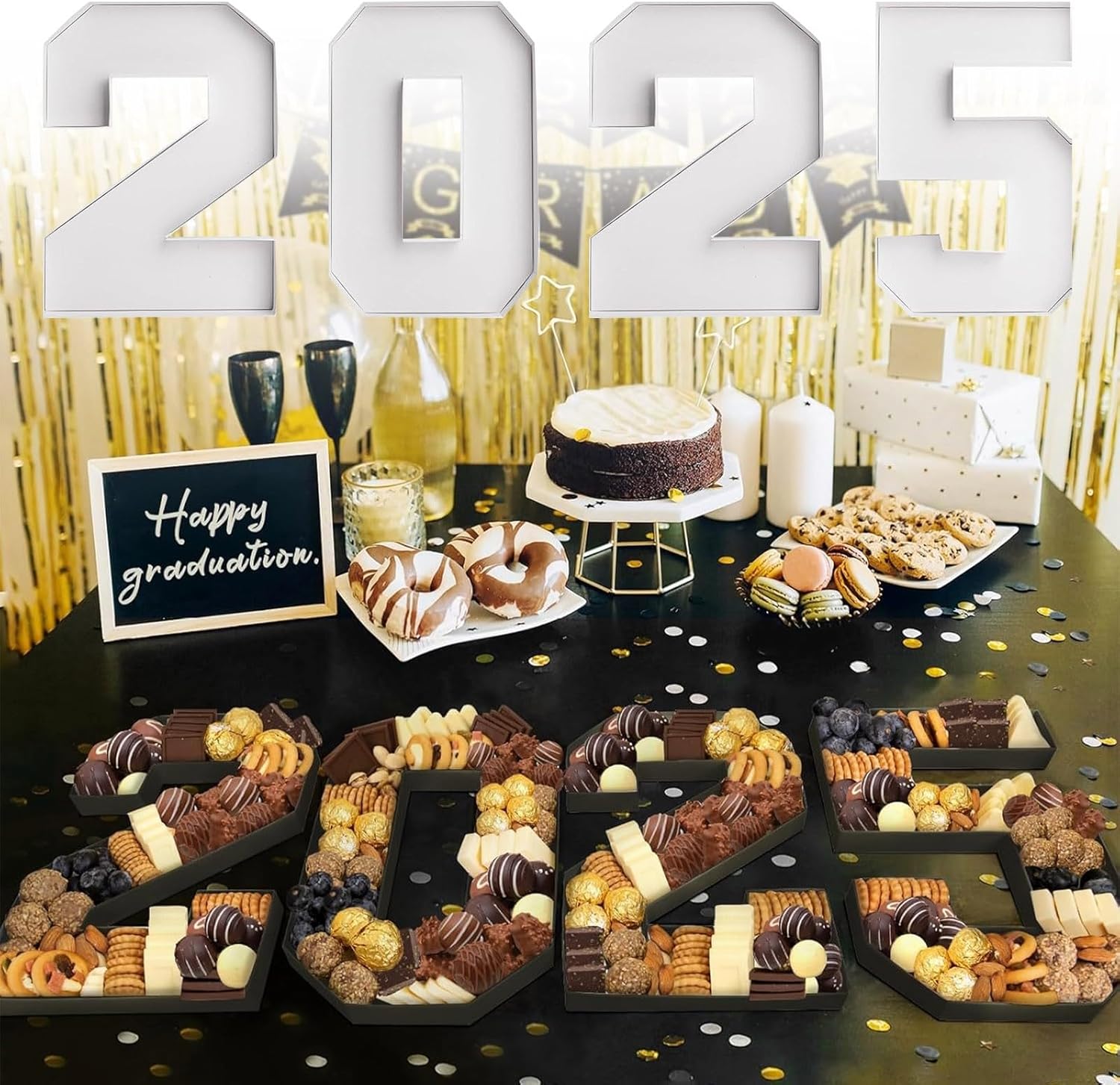 Amazon.com: 2025 Graduation Party Decorations, Paper Tray for ...
