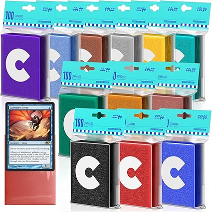 Amazon.com: 1200ct Matte Card Sleeves, 12 Colors MTG Card Sleeves, TCG ...