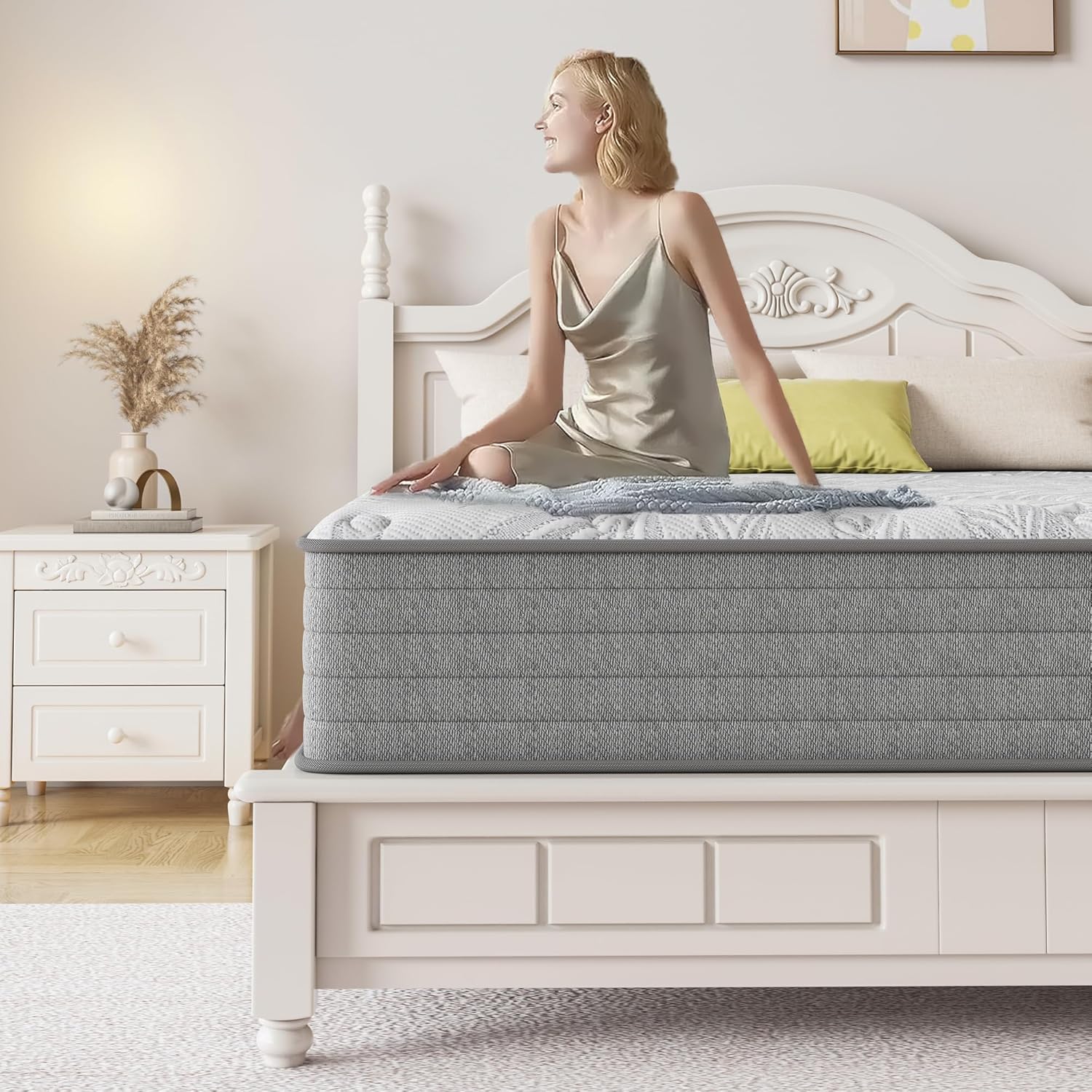 Amazon.com: JYYA88BB Mattress Queen Size 12 Inch, Colchones Queen ...