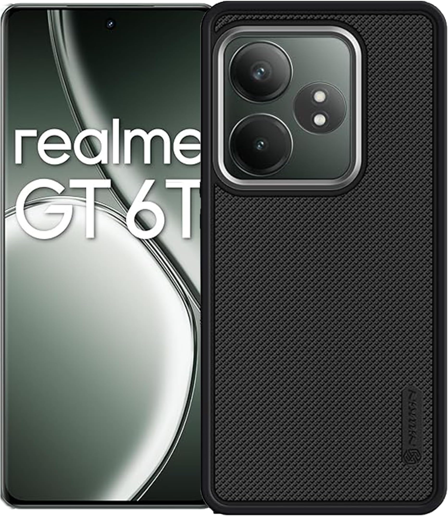 Jkobi Back Cover Case for Realme GT 6T 5G (Textured Grip Design ...