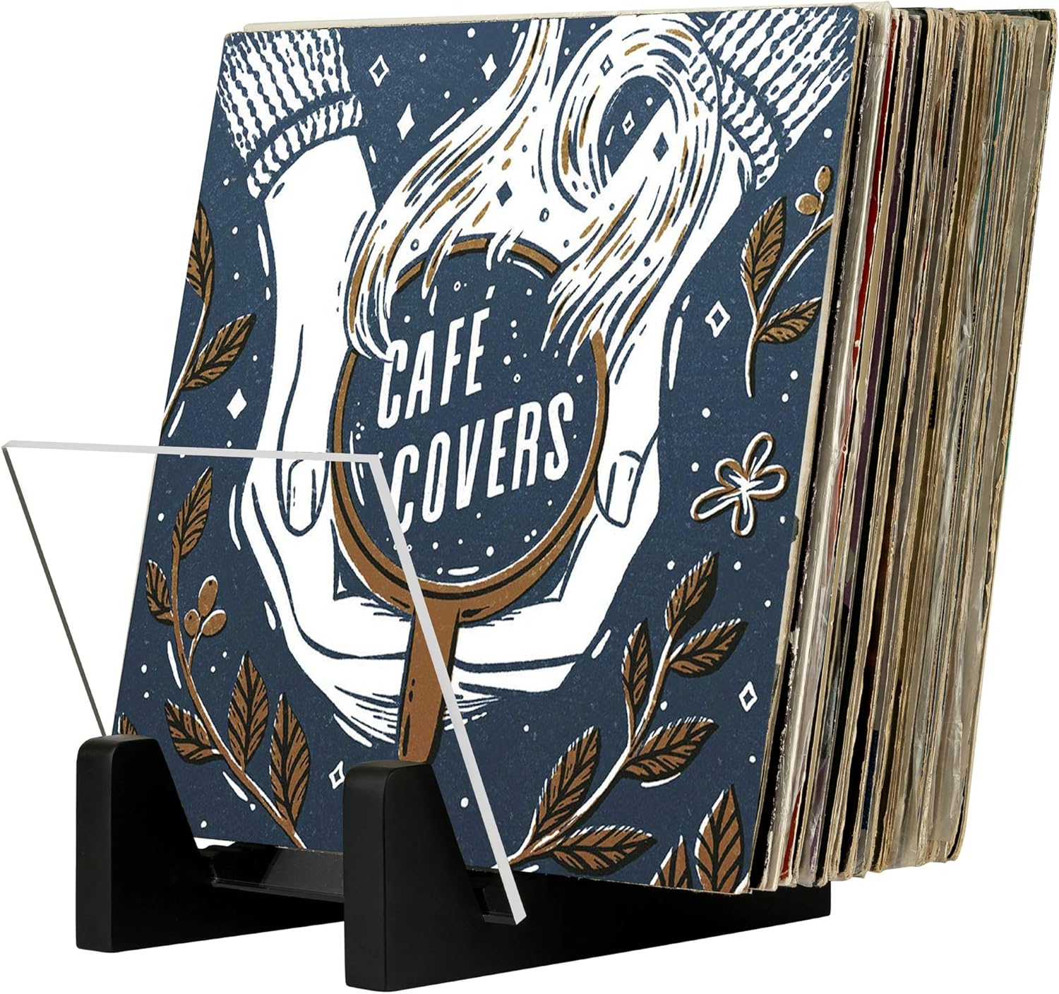 Amazon.com: Hudson Hi-Fi Desktop Vinyl Record Album Storage Display ...