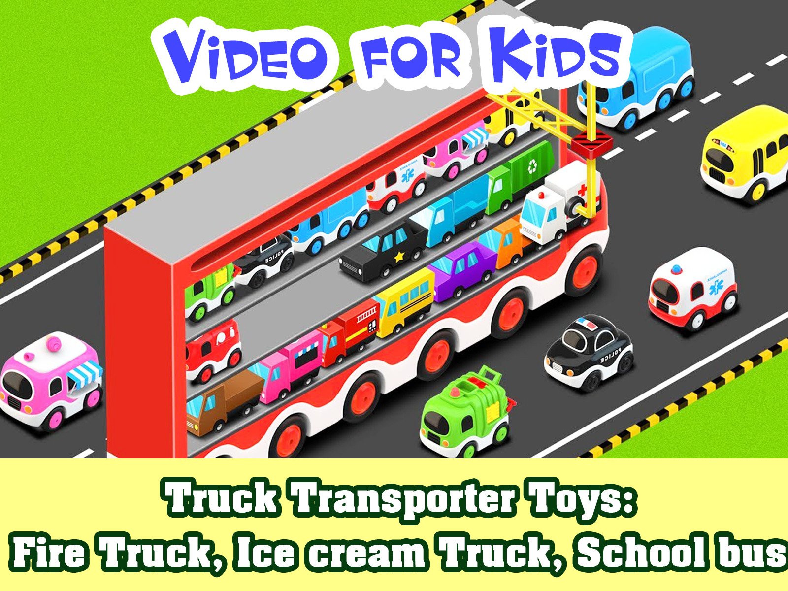 Watch Learn Color with Street Vehicles Name - Colors Collection For ...