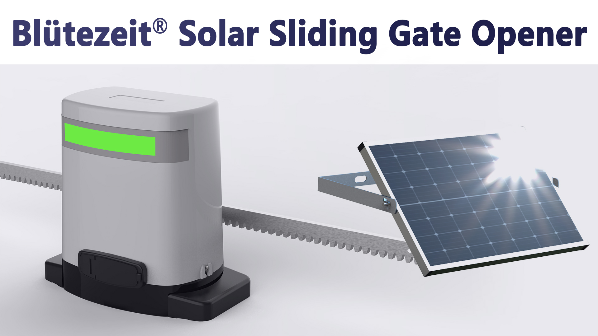 Slide Gate Openers Solar 24V DC Solar Powered Automatic Sliding Gate