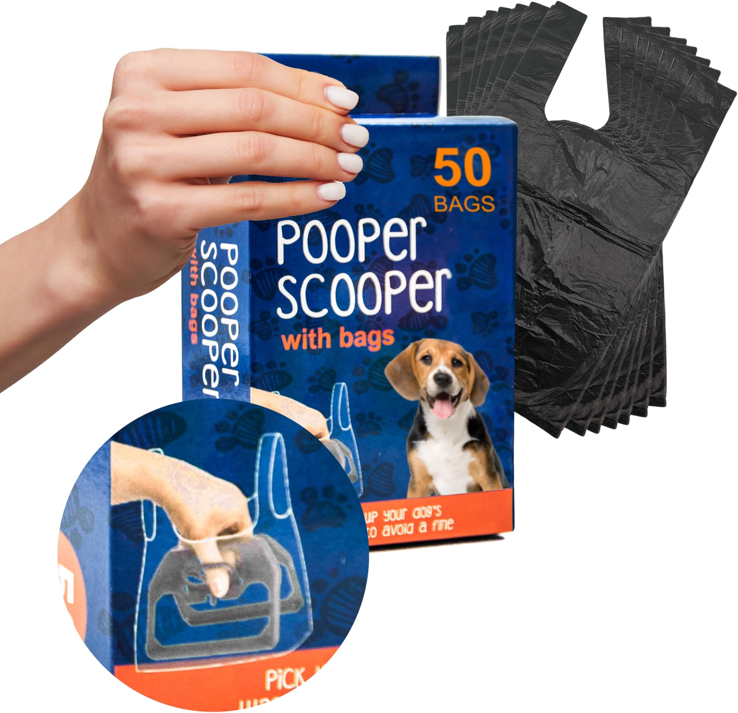 1 X All Pets Dog Pooper Scooper Handheld Lightweight Assembled Dog Poop ...