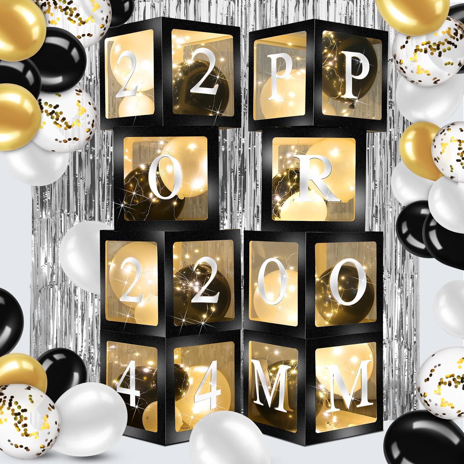 Amazon.com: Sratte 8 Pcs Graduation Prom Decorations Prom Column With ...