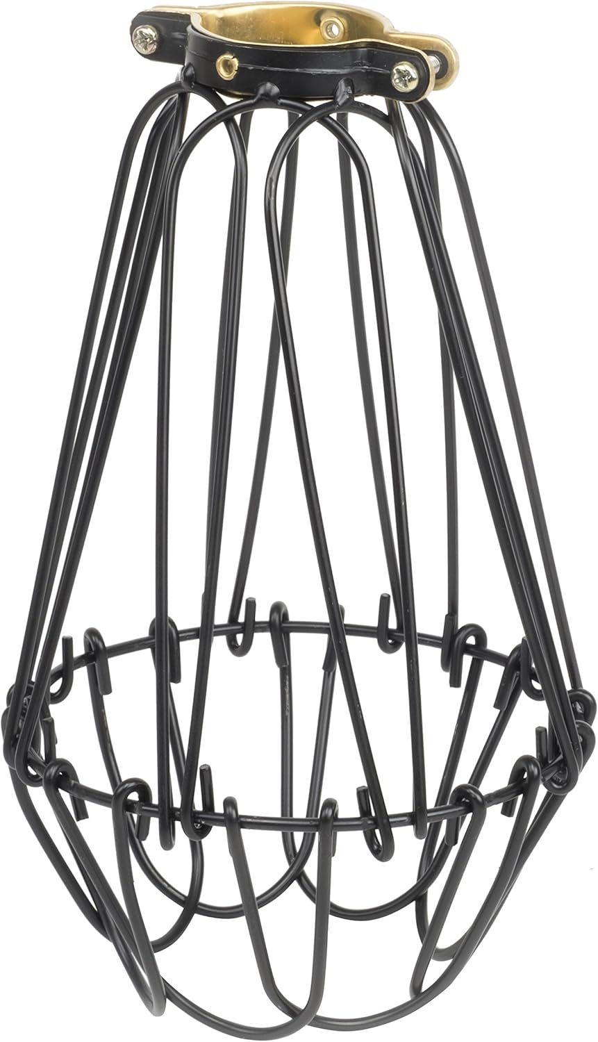 Rustic State Industrial Vintage Metal Wire Light Cage Guard for DIY ...