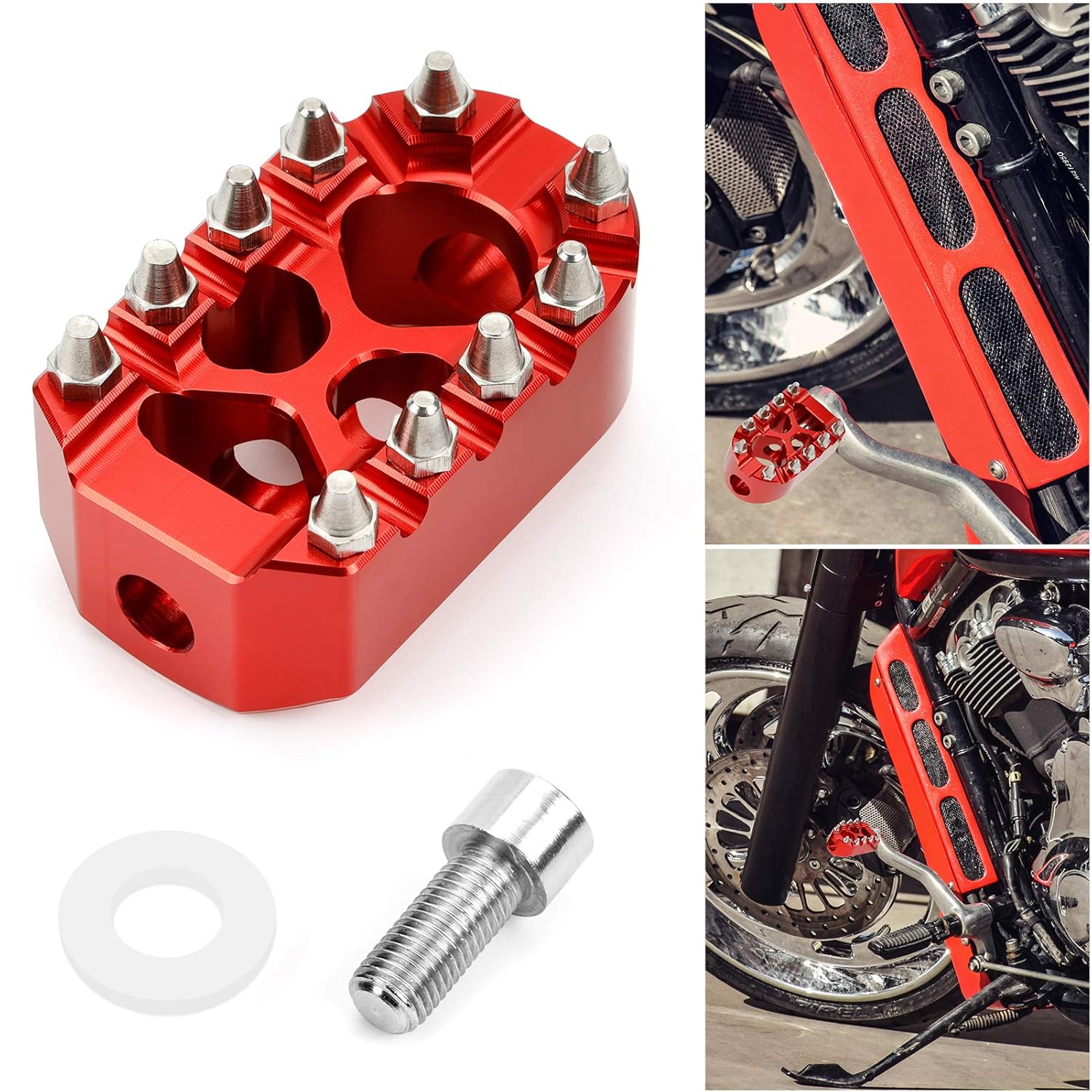 Motorcycle Gear Shifter Peg Anti-Skid Gear Knurled Shift Peg 360 ...