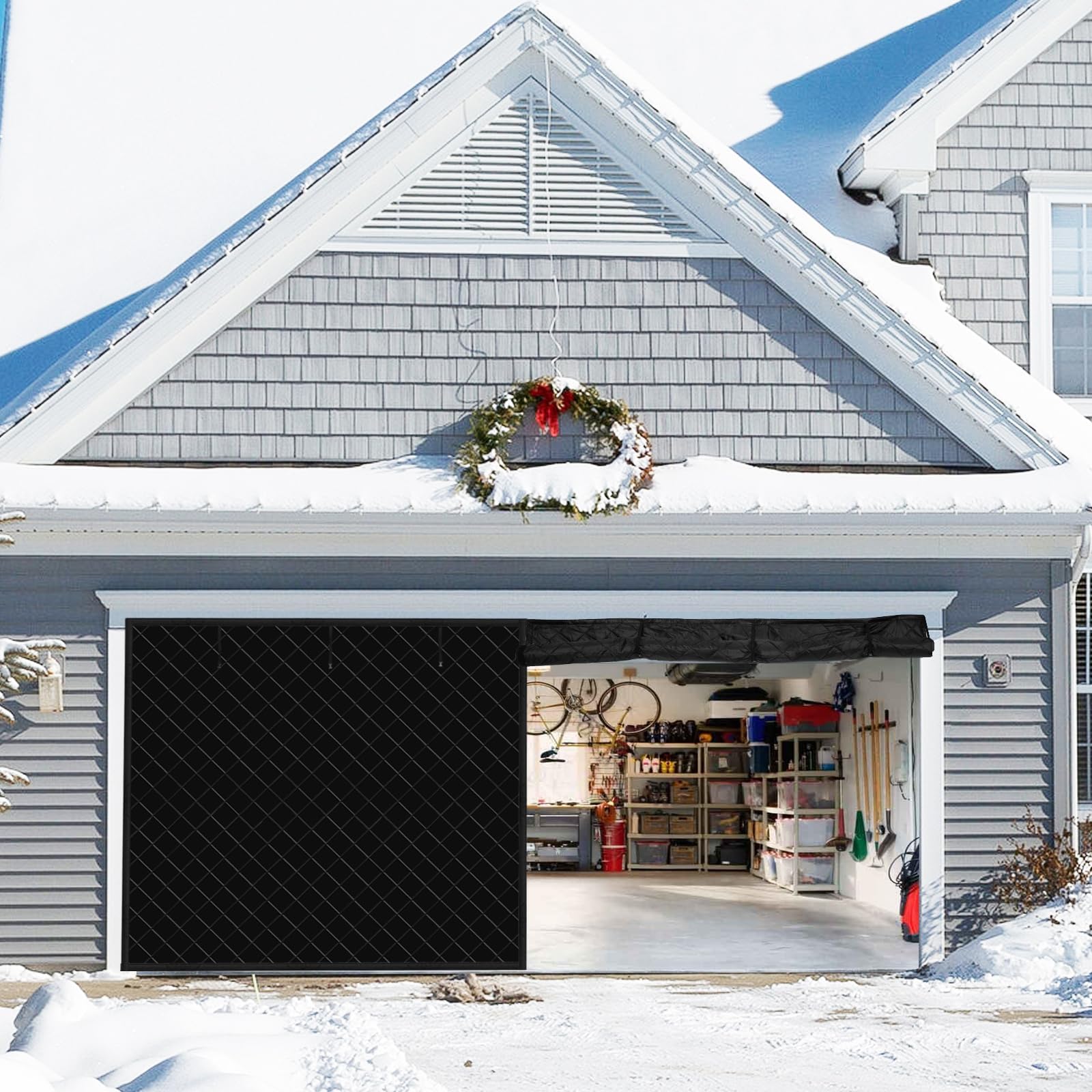 Garage Insulated Door Curtain,Garage Door Insulation Kit,Garage Door ...