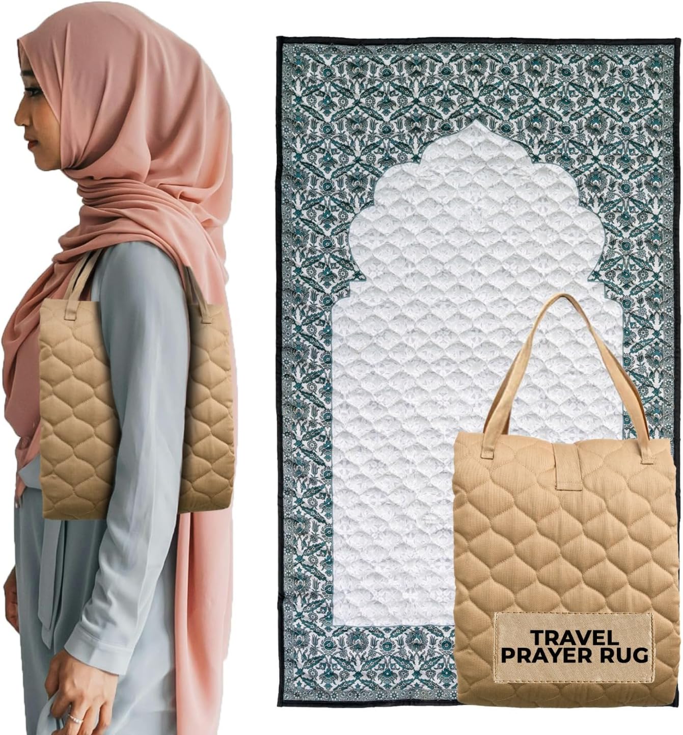 Amazon.com: Prayer Mat Portable ibadah Pocket Musalla Muslim Traveller ...