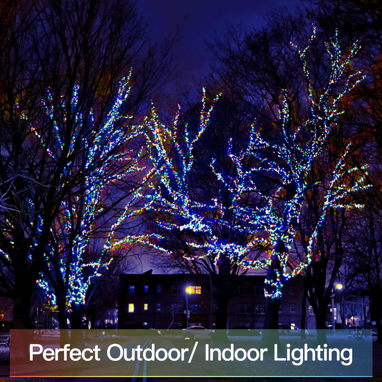 Snapklik.com : Suddus 66ft 200 LED Outdoor String Lights, Multi Color ...