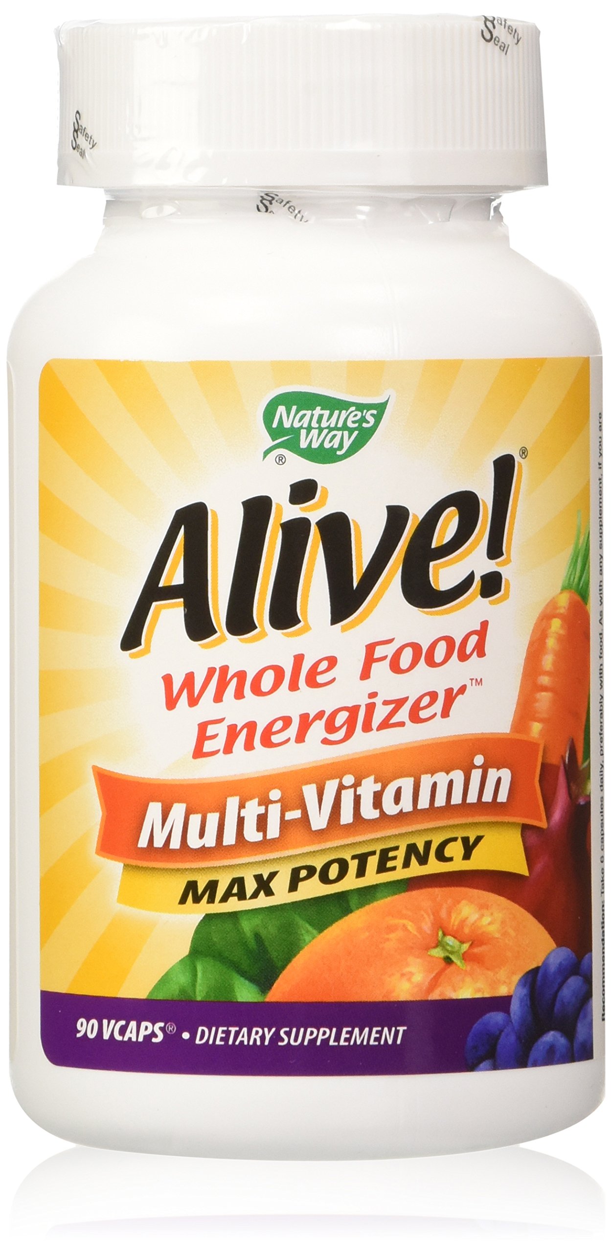 Amazon.com: Alive! Max Potency Multi-Vitamin, 90 VCAPS : Health & Household