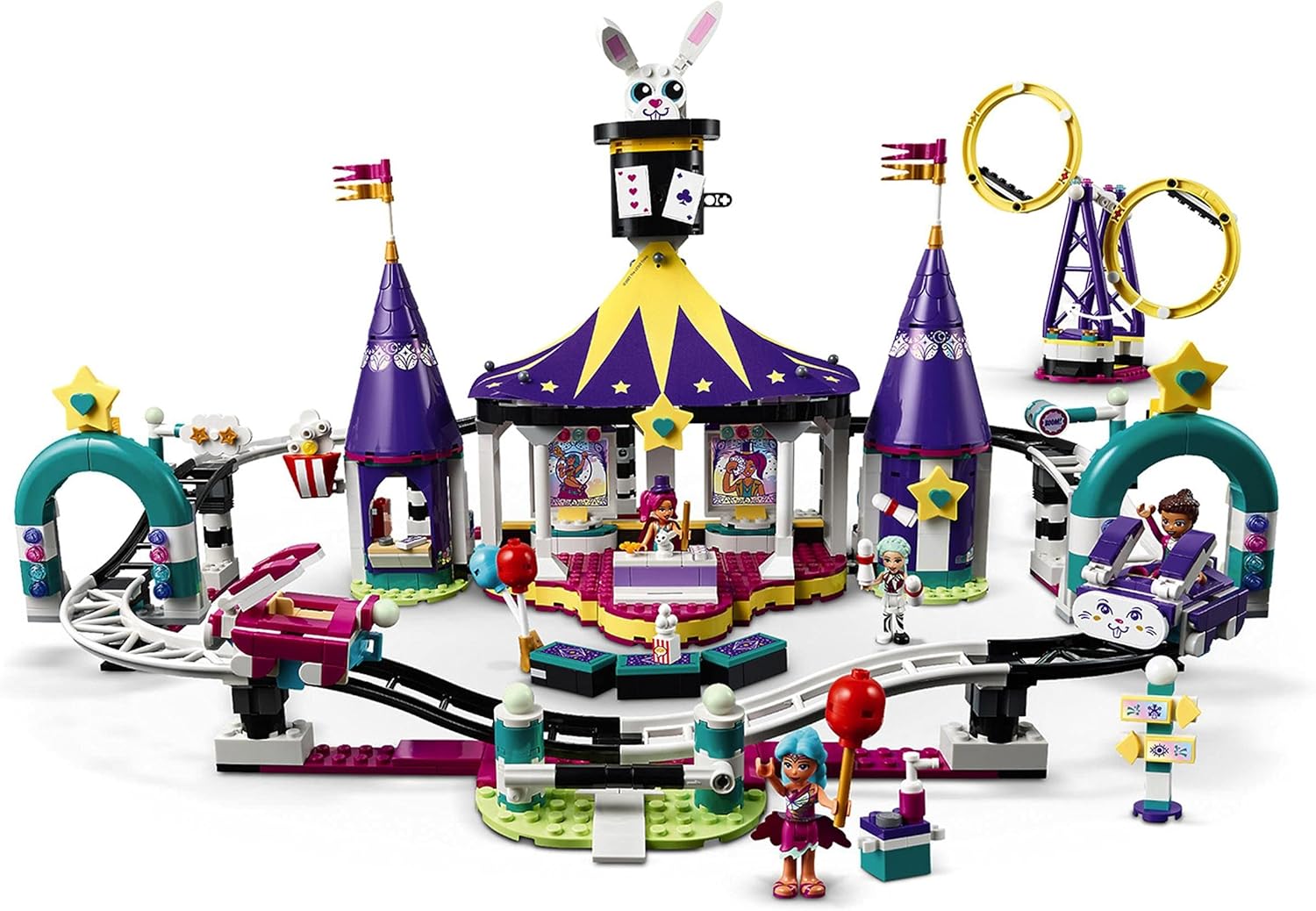 LEGO 41685 Friends Magical Funfair Roller Coaster Fairground Set ...