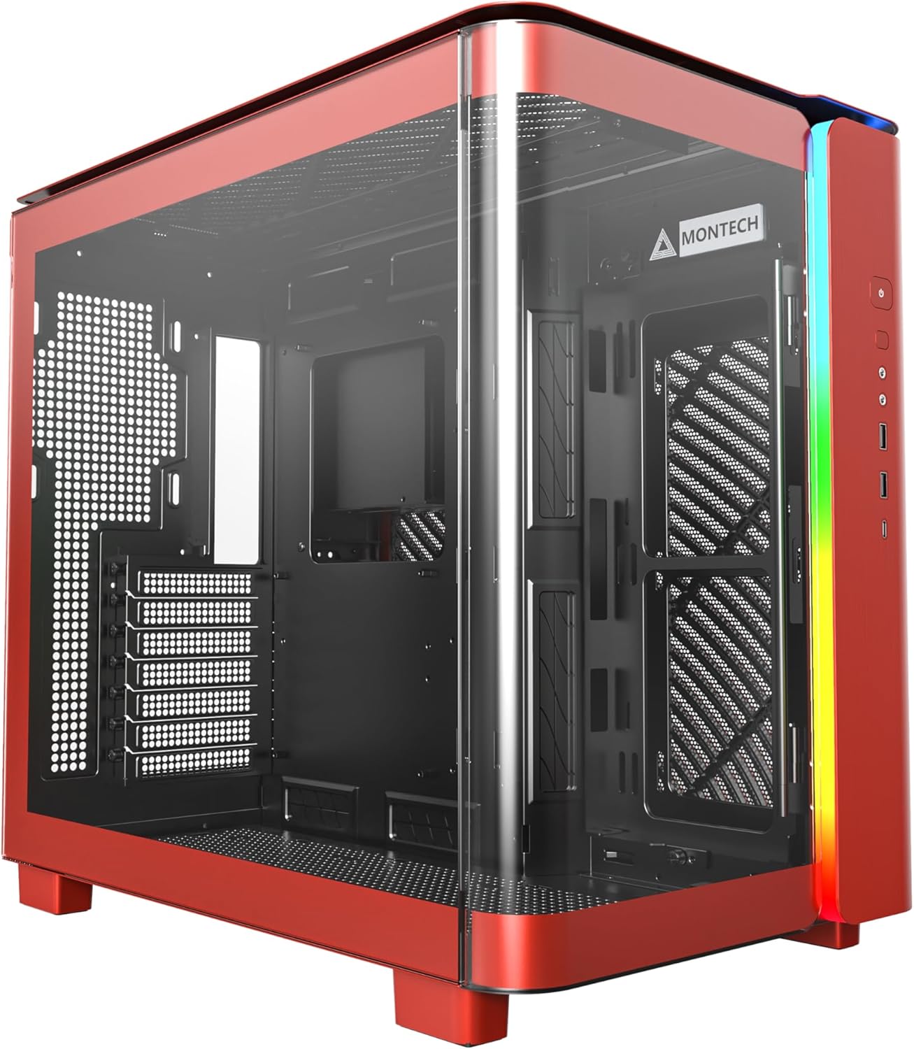 Amazon.com: MONTECH King 95 Dual-Chamber ATX Mid-Tower PC Gaming Case ...