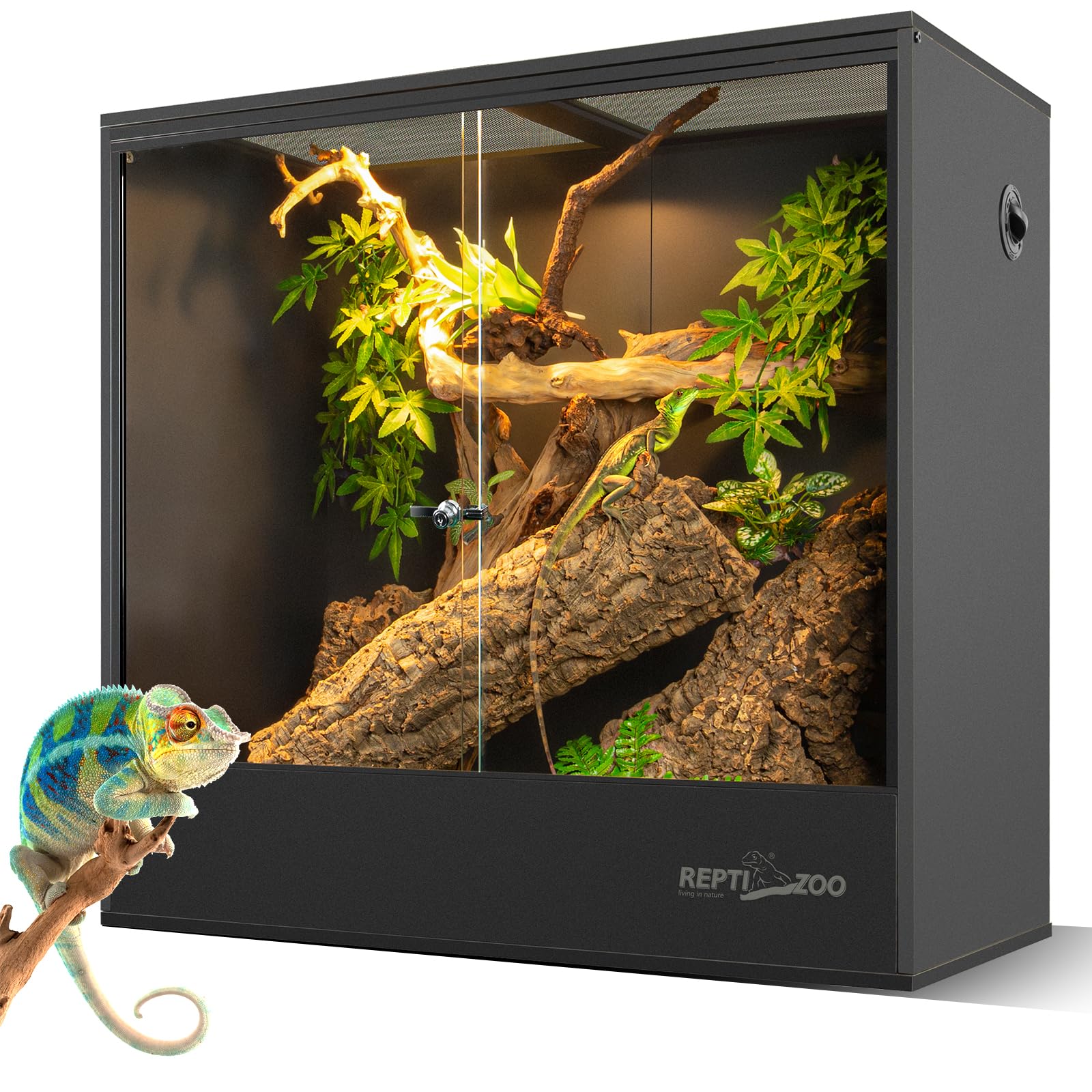 Amazon.com : REPTIZOO 100 Gallon PVC Reptile Terrarium, 36"x18"x36 ...